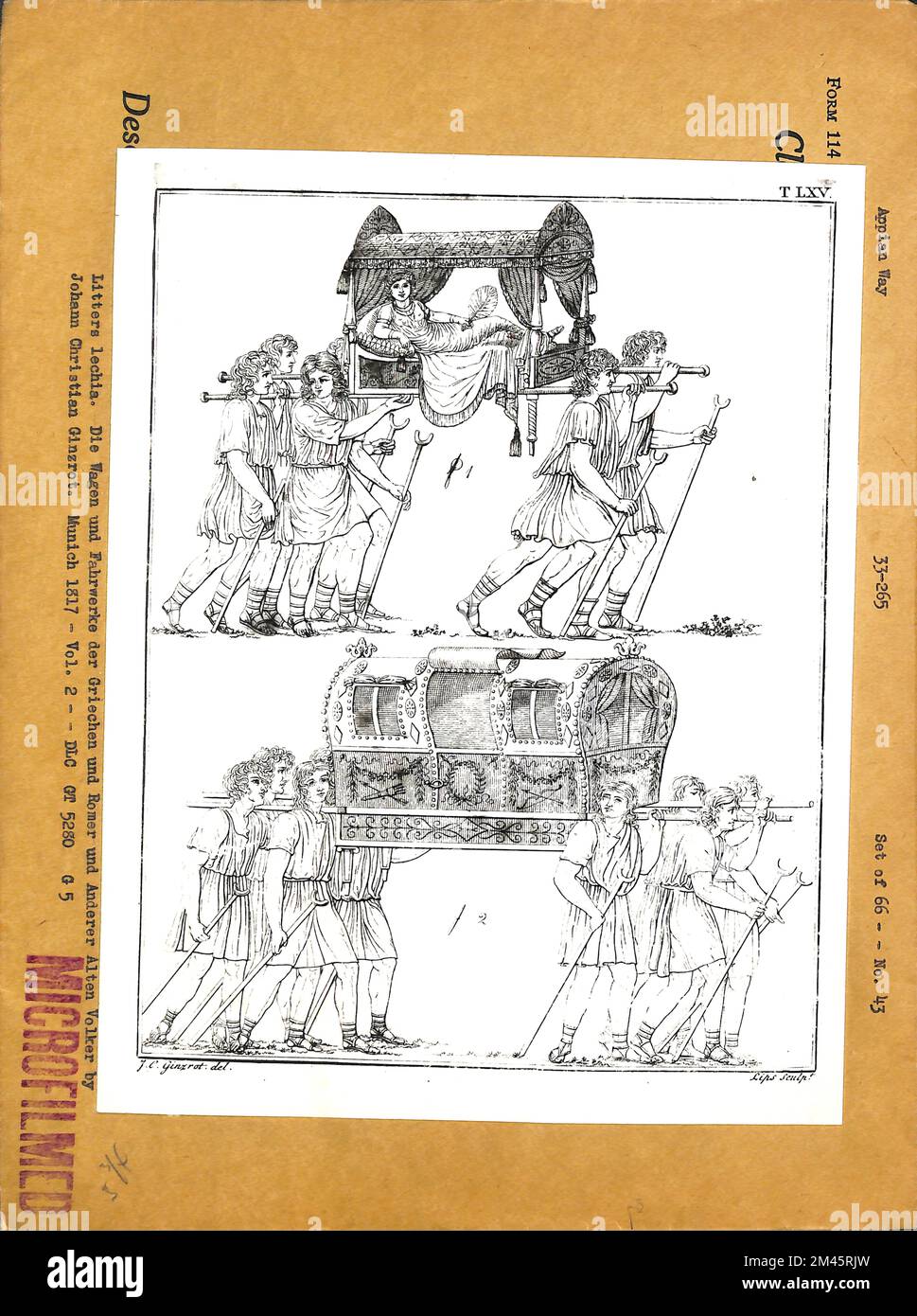 Litters Lectica. Original caption: Set of 66 - No-43. Litters lechia ...
