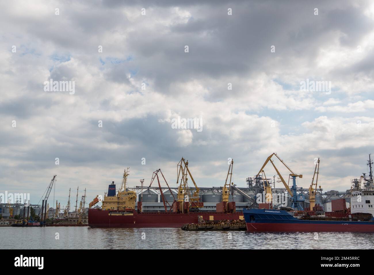 Odessa, Ukraine SIRCA 2018: Vessel dry cargo on loading, unloading in ...
