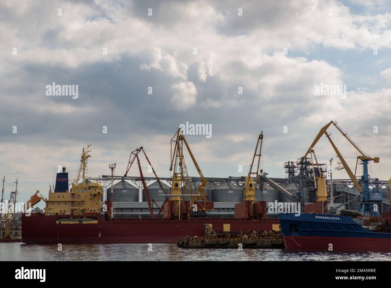 Odessa, Ukraine SIRCA 2018: Vessel dry cargo on loading, unloading in ...