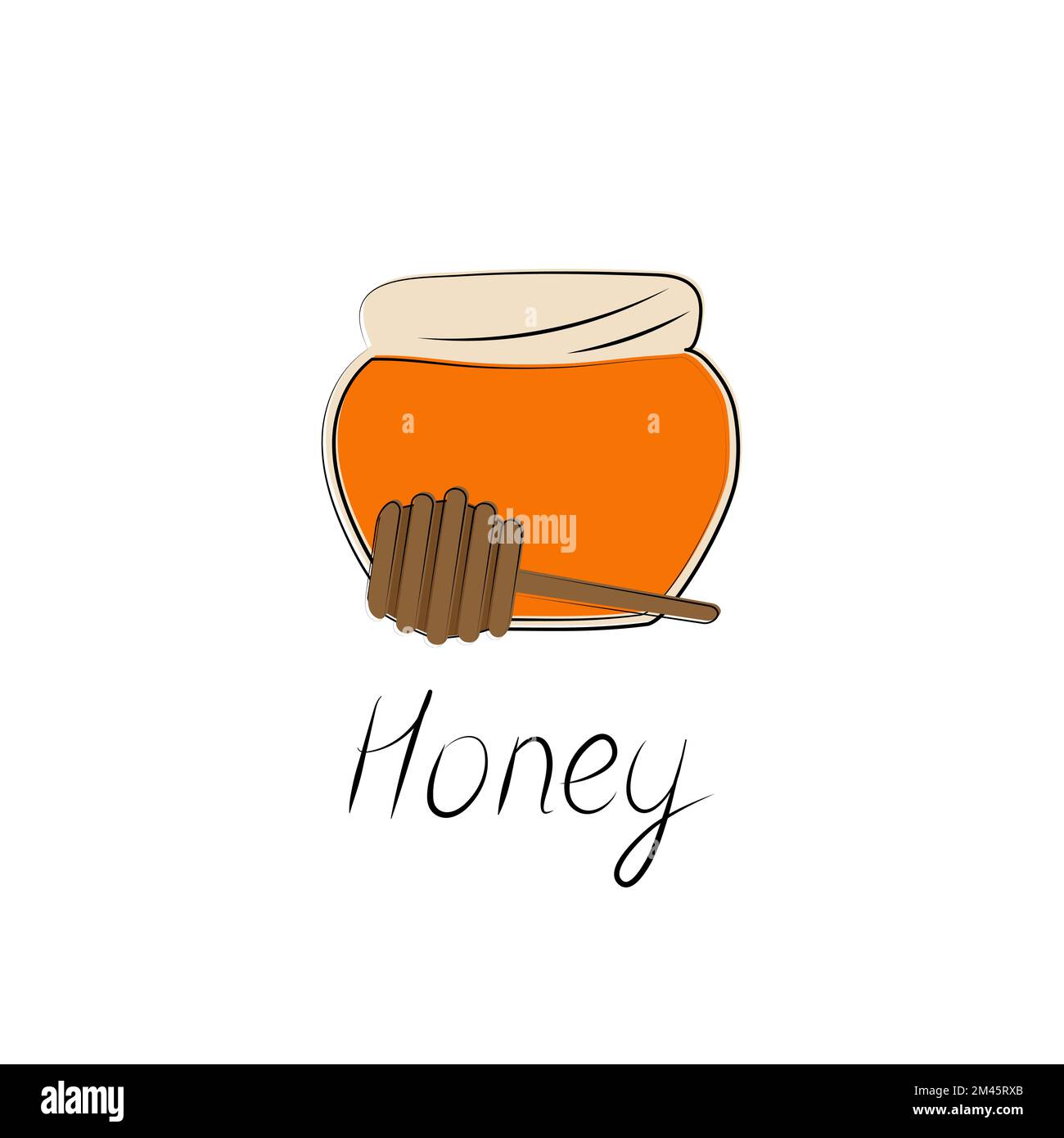 Jar golden syrup Stock Vector Images - Alamy