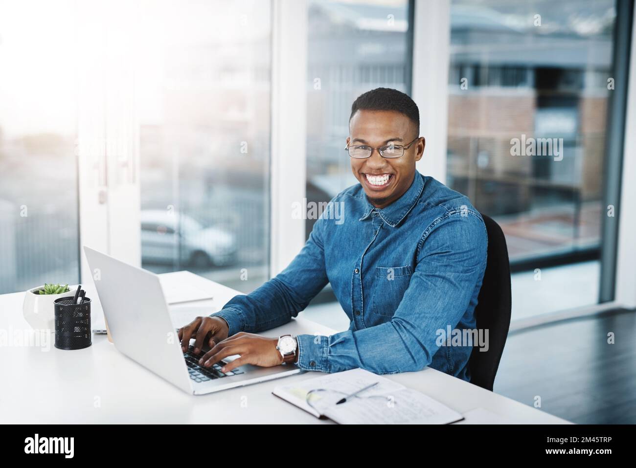 Always be confident in your abilities. Portrait of a young businessman ...