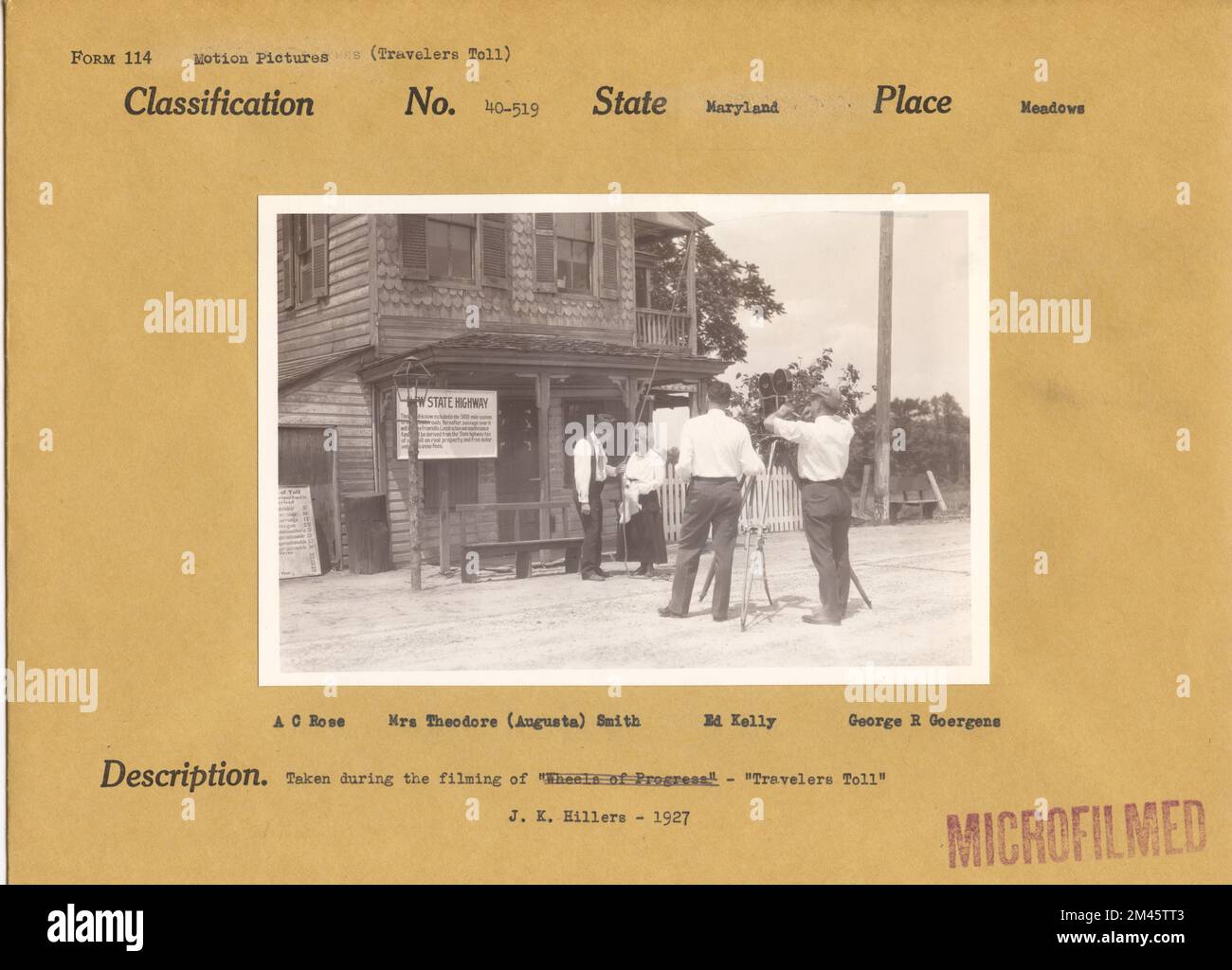 A. C. Rose, Mrs. Theodore (Augusta) Smith, Ed Kelly, and George R ...