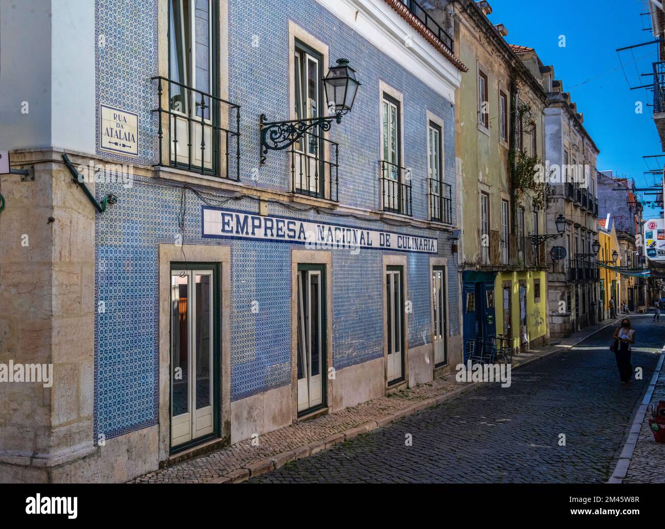 Street in Bairro Alto, Lisbon, Portugal Stock Photo - Alamy