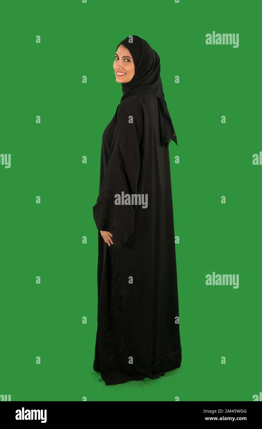 Arab woman adult green screen hi-res stock photography and images - Alamy