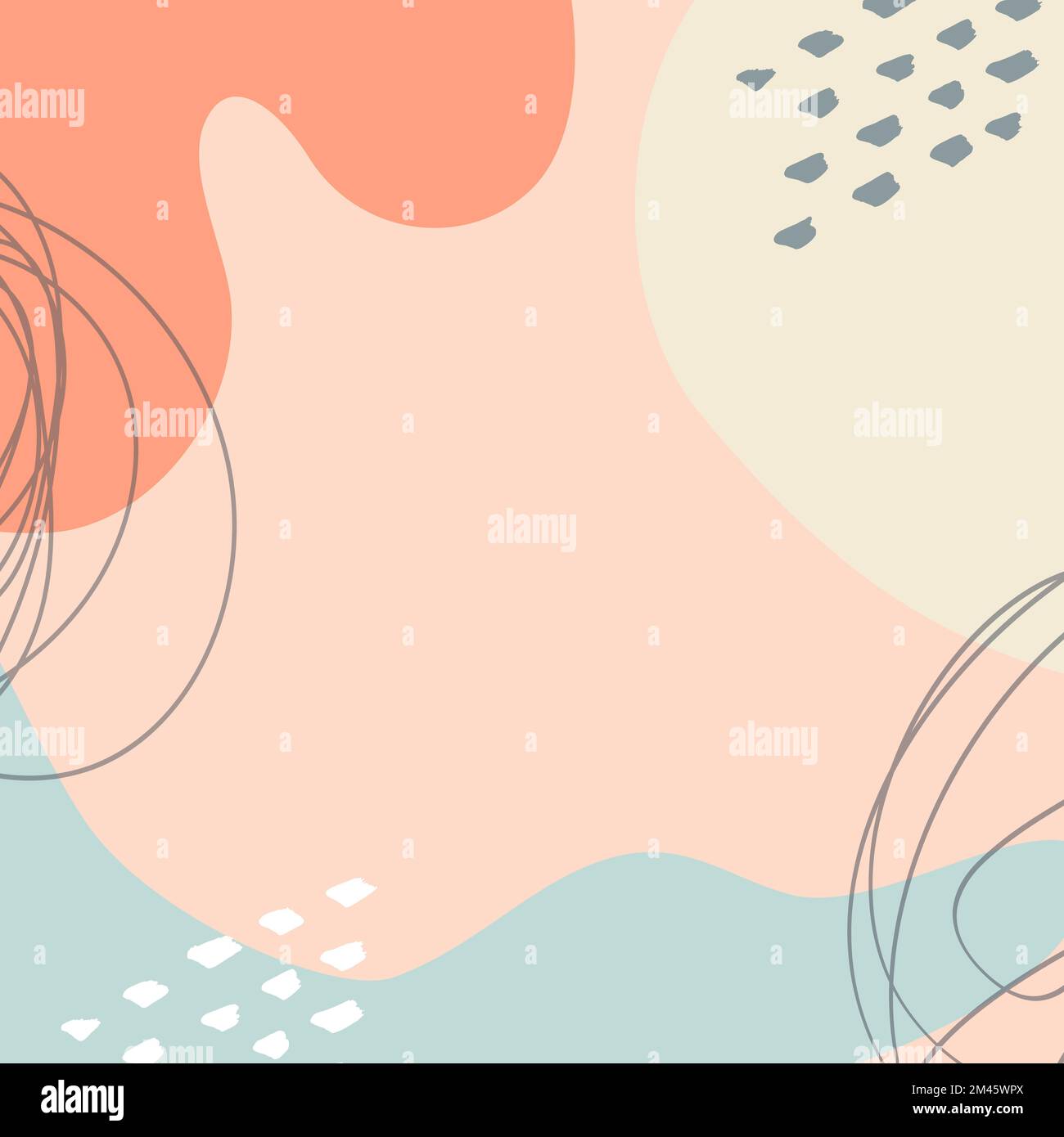 Template abstract boho style, social stories square layout, banner and ...