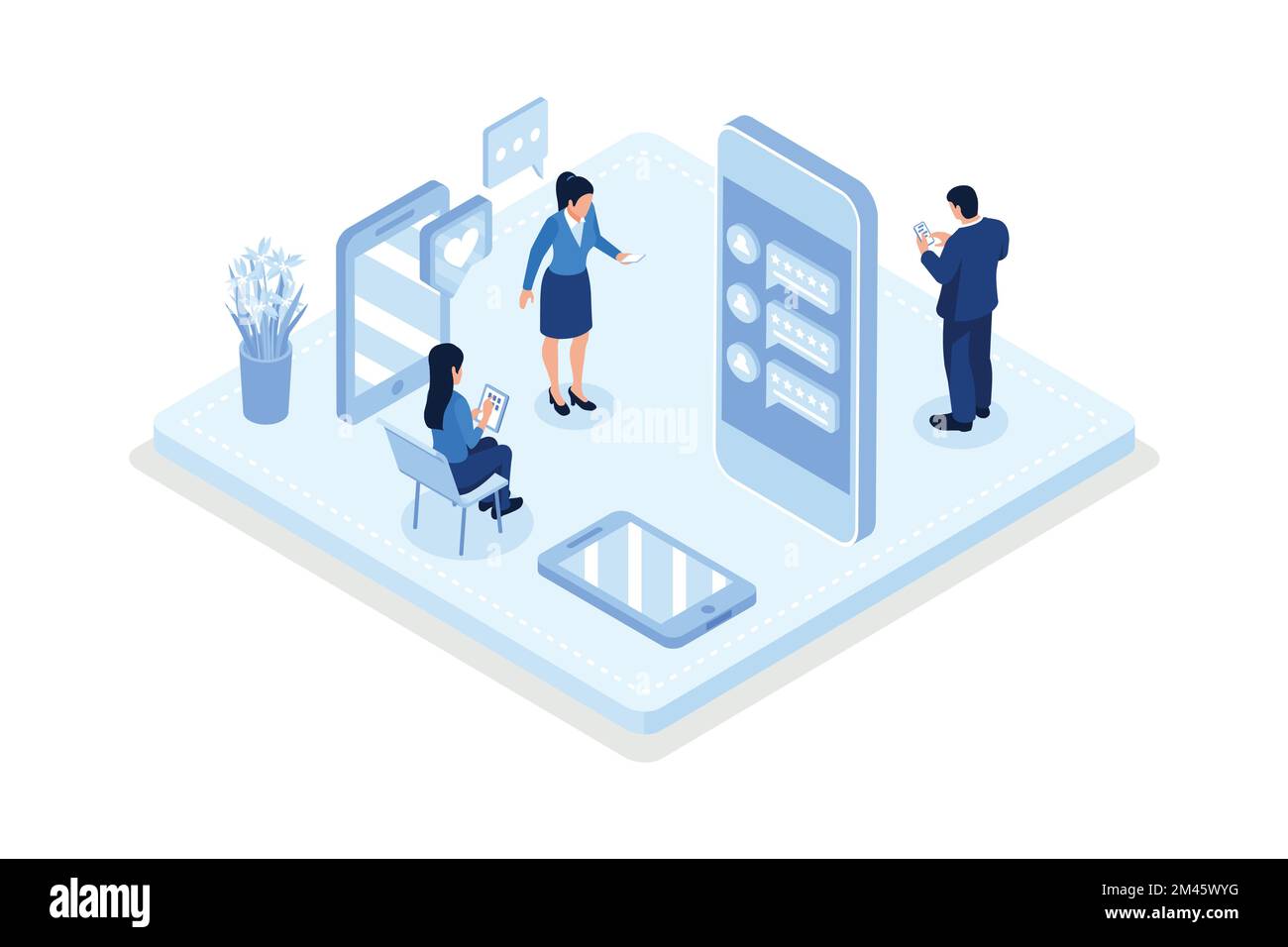 Character applying for work position. Job recruitment process concept ...