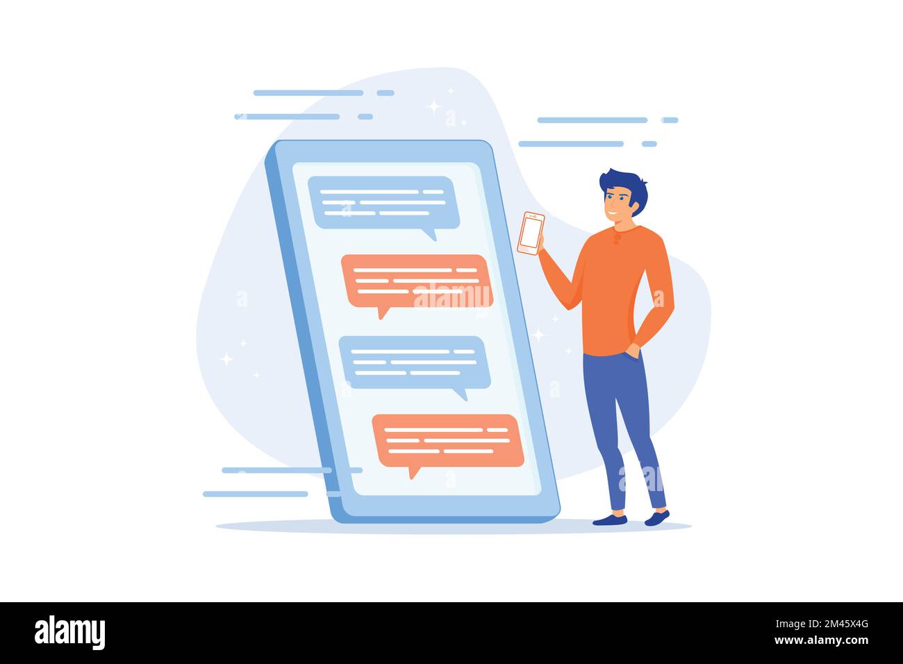 concept of social networks for a web page, communication, social ...