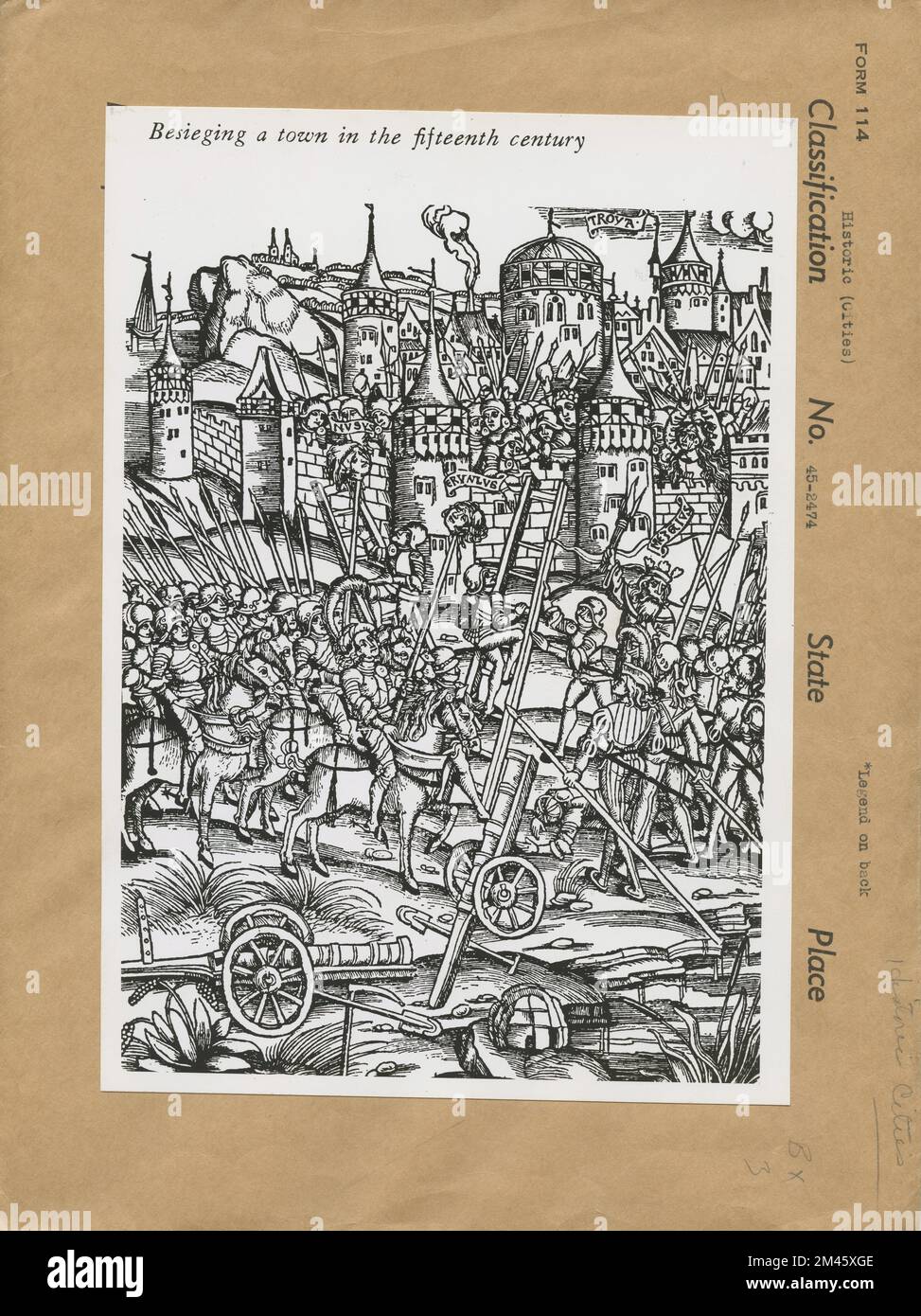 Besieging a Town in the Fifteenth Century. Original caption ...