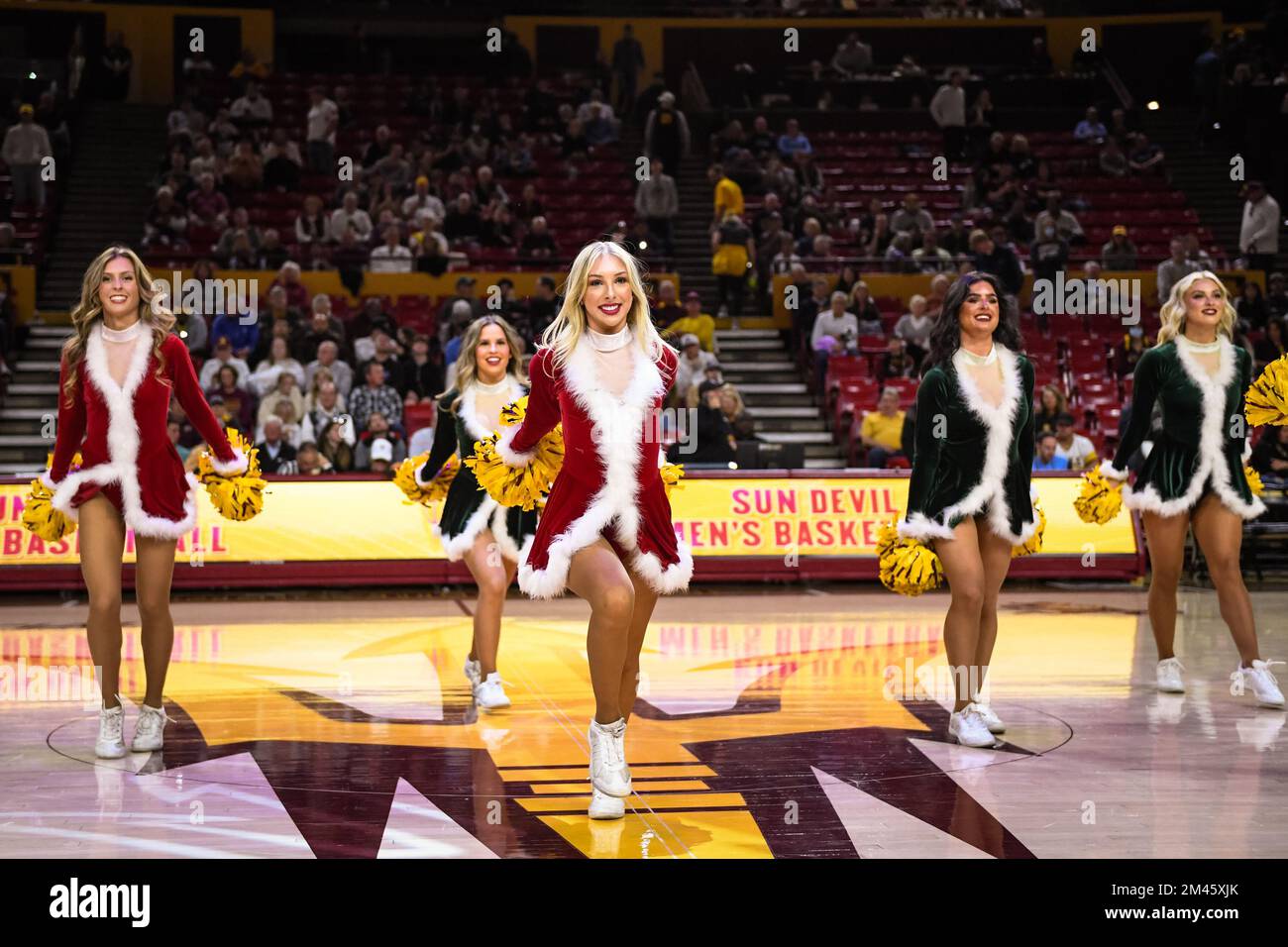 Arizona State spirit squad performs at half time during an NCAA ...