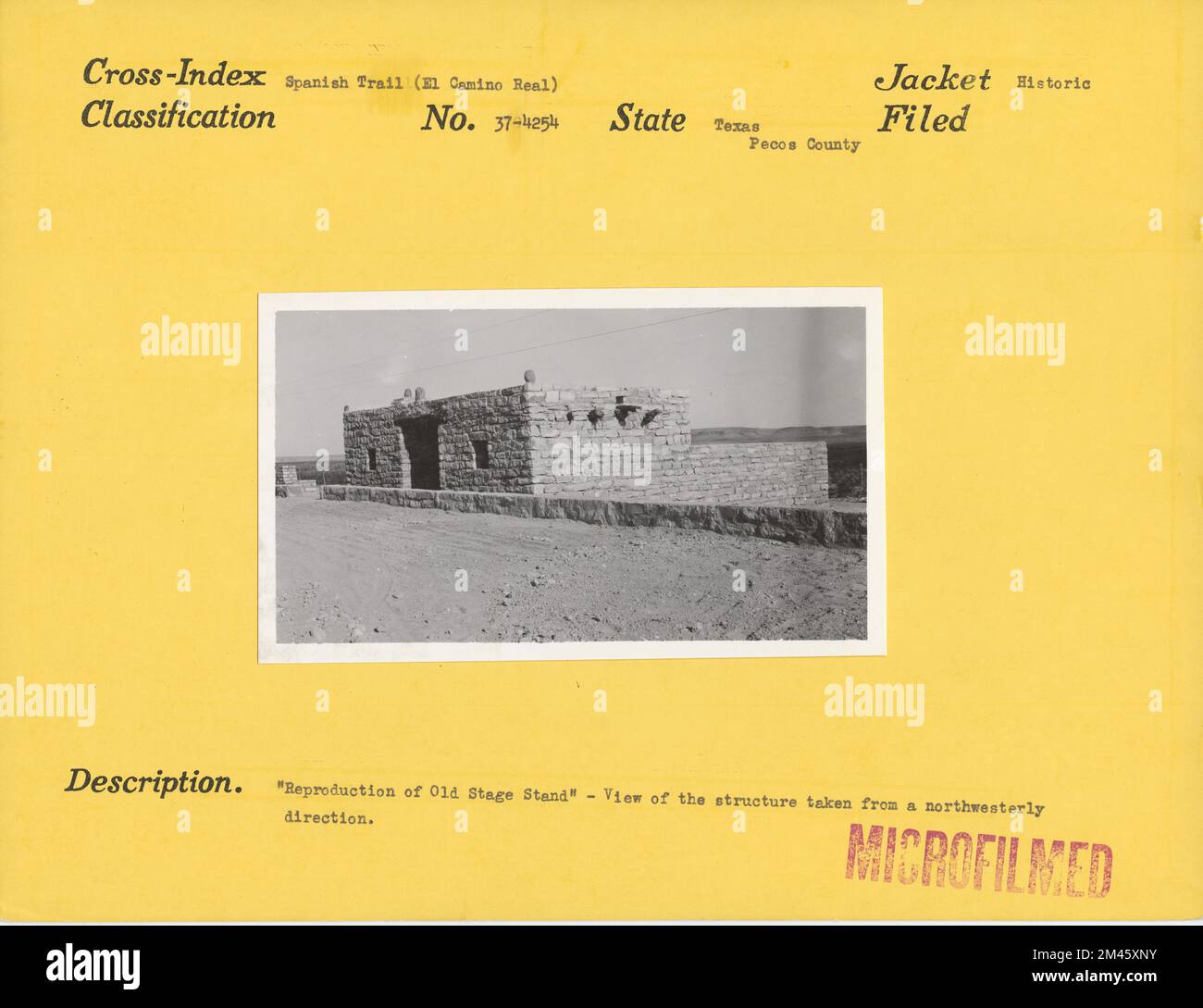 Reproduction of Old Stage Stand, View of the Structure Taken from a ...