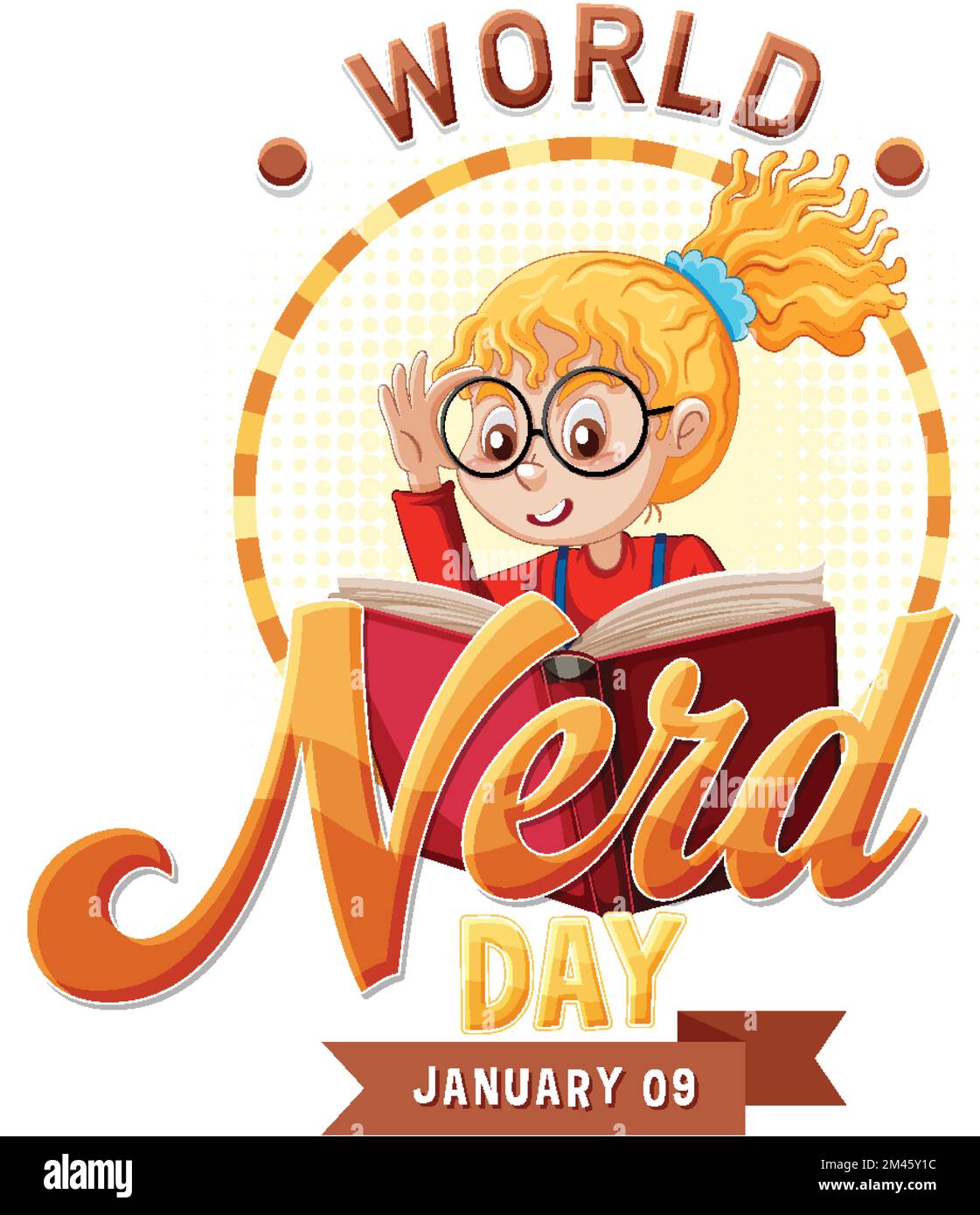 World nerd day banner design illustration Stock Vector Image & Art - Alamy