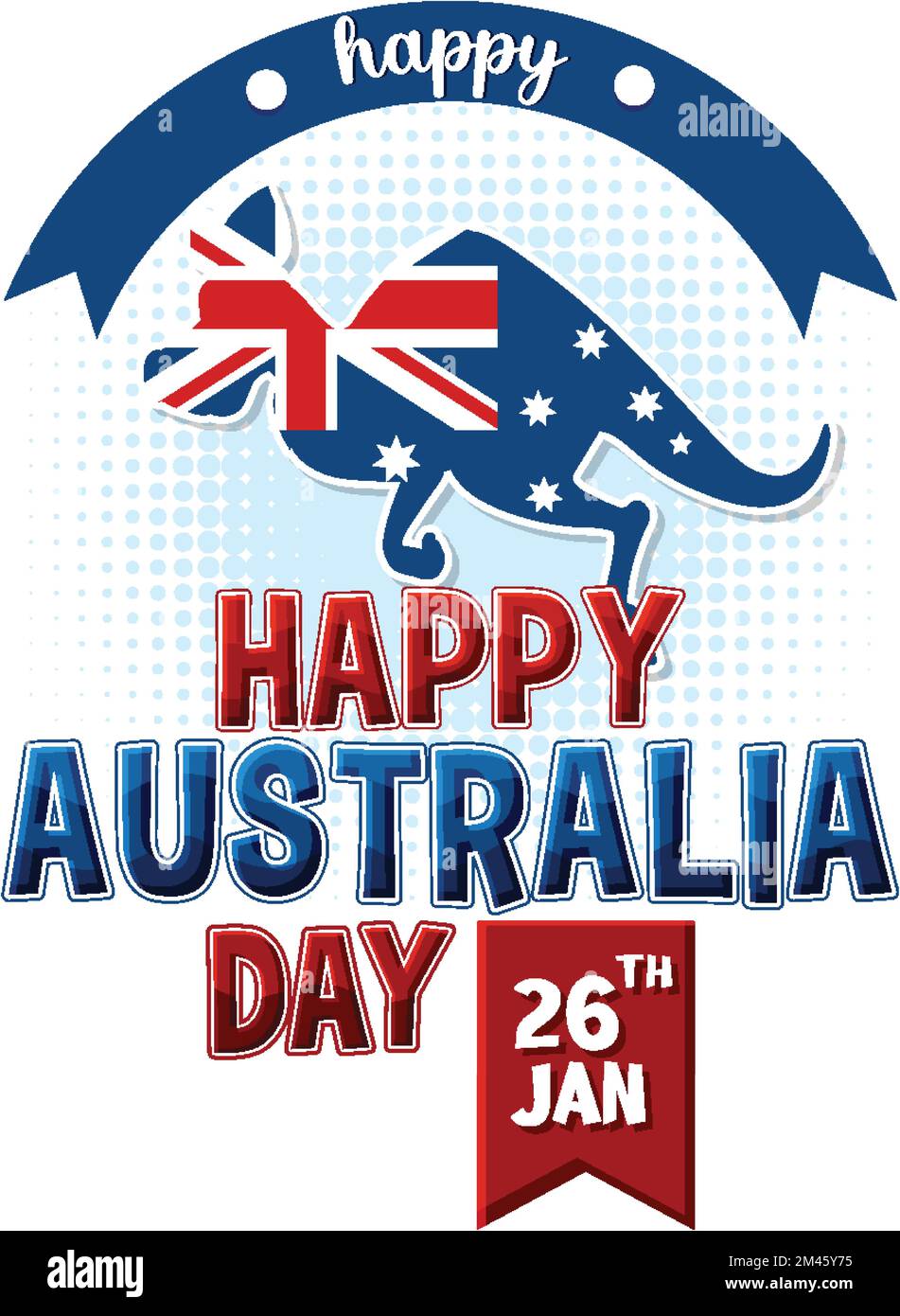 Happy Australia day banner design illustration Stock Vector Image & Art ...