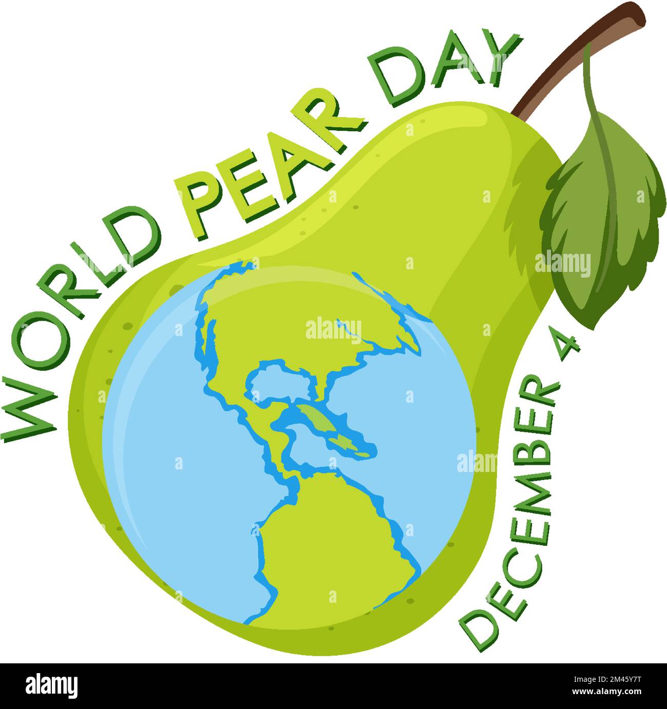 World Pear Day Poster Design illustration Stock Vector Image & Art - Alamy