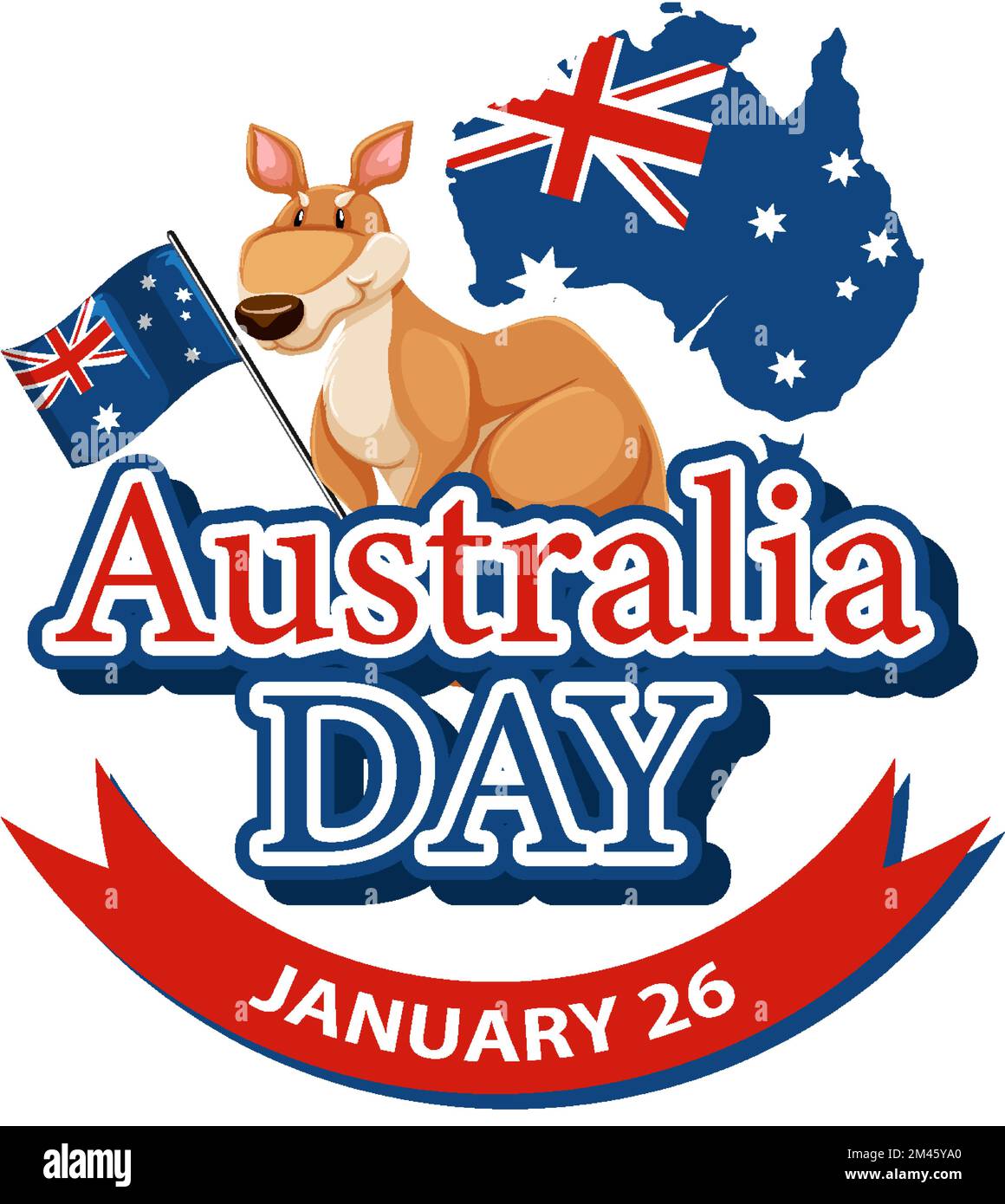 Happy Australia Day Banner illustration Stock Vector Image & Art - Alamy