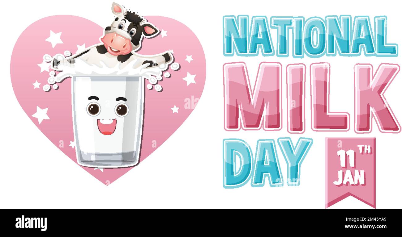 National Milk Day Banner Design illustration Stock Vector Image & Art ...