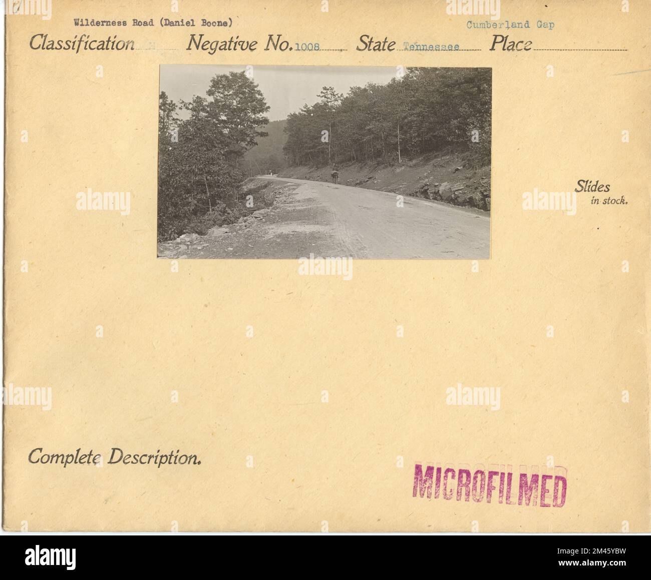 Wilderness Road, Cumberland Gap, Tennessee. State: Tennessee Place ...