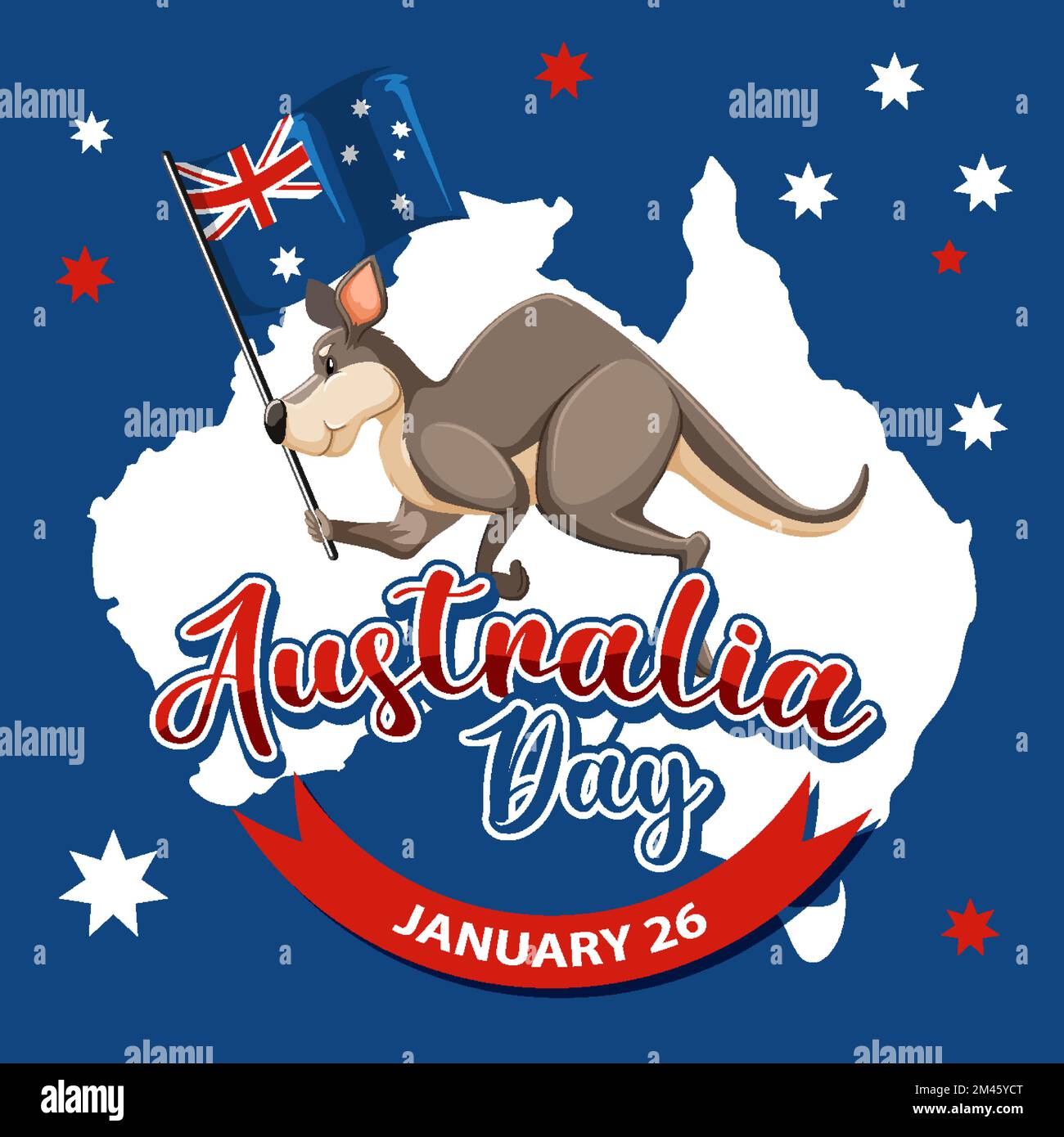 Happy Australia Day Banner illustration Stock Vector Image & Art - Alamy
