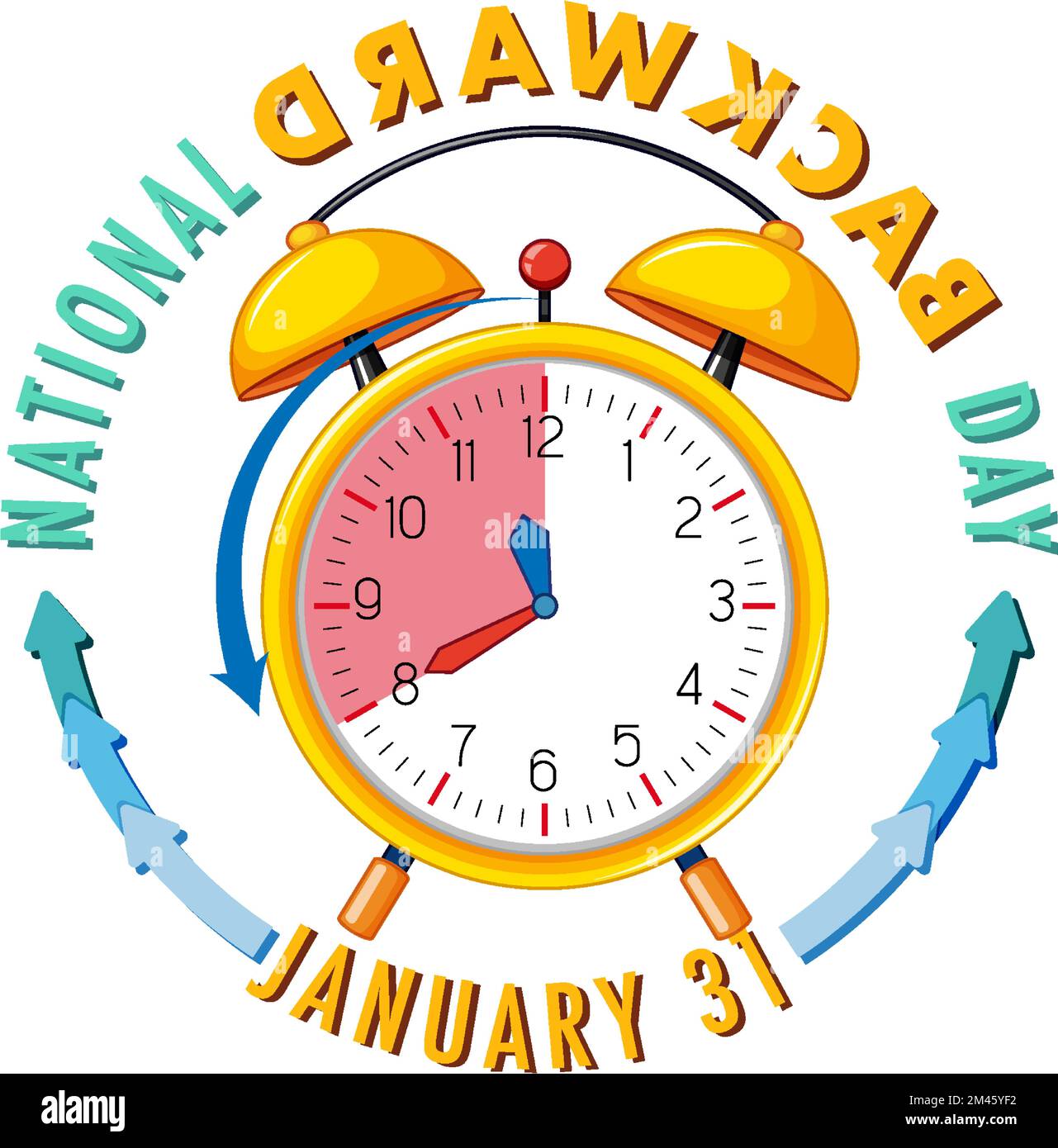 National backward day banner design illustration Stock Vector Image ...