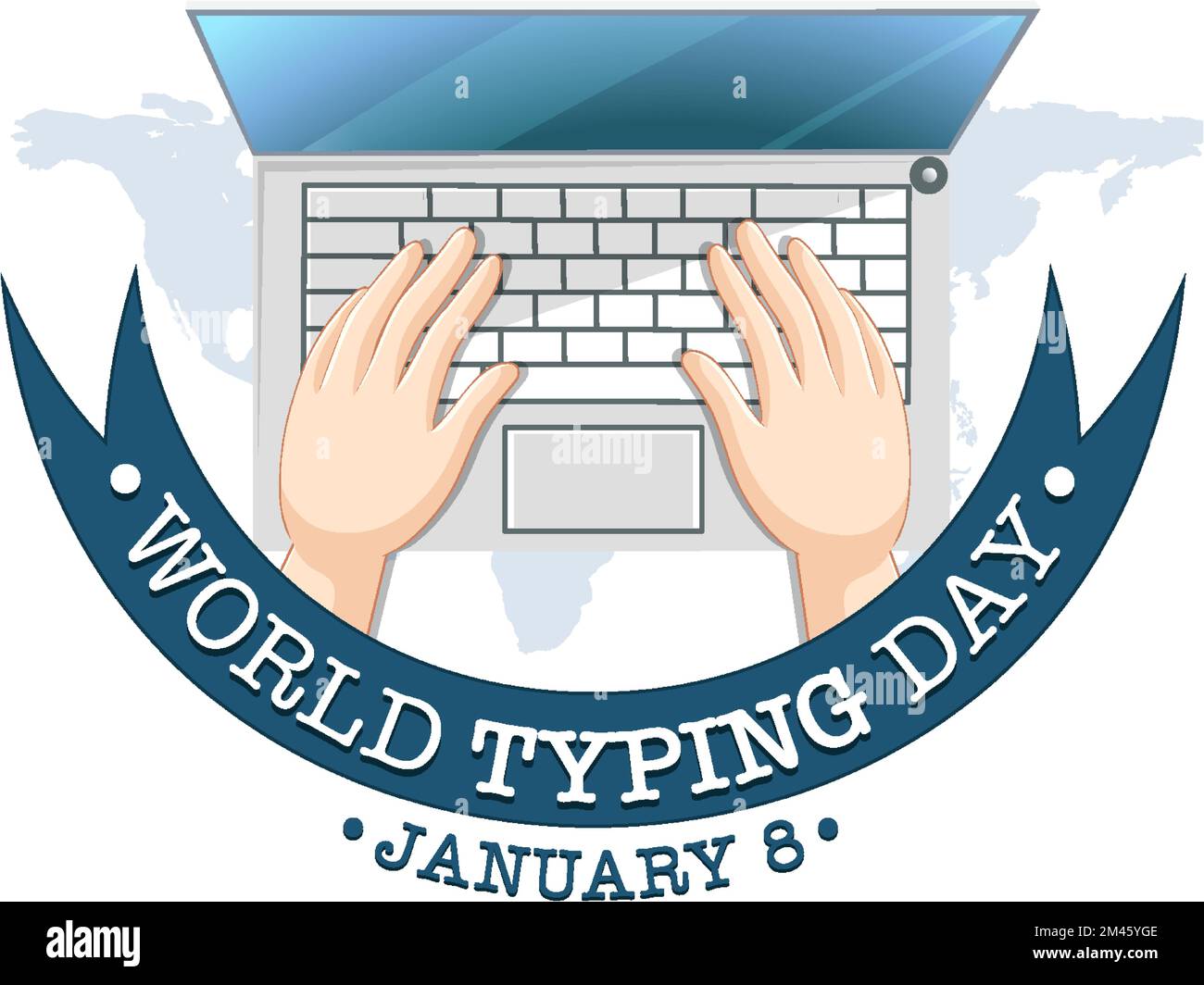 World Typing Day Banner Design illustration Stock Vector Image & Art ...