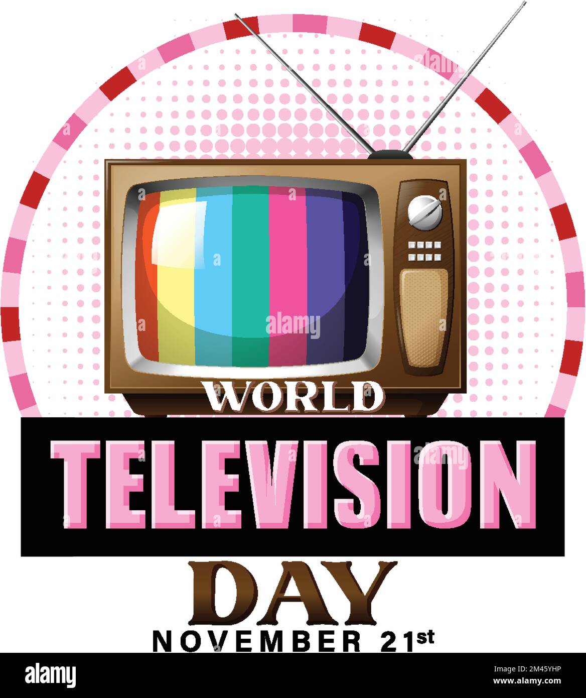 World television day poster design illustration Stock Vector Image ...