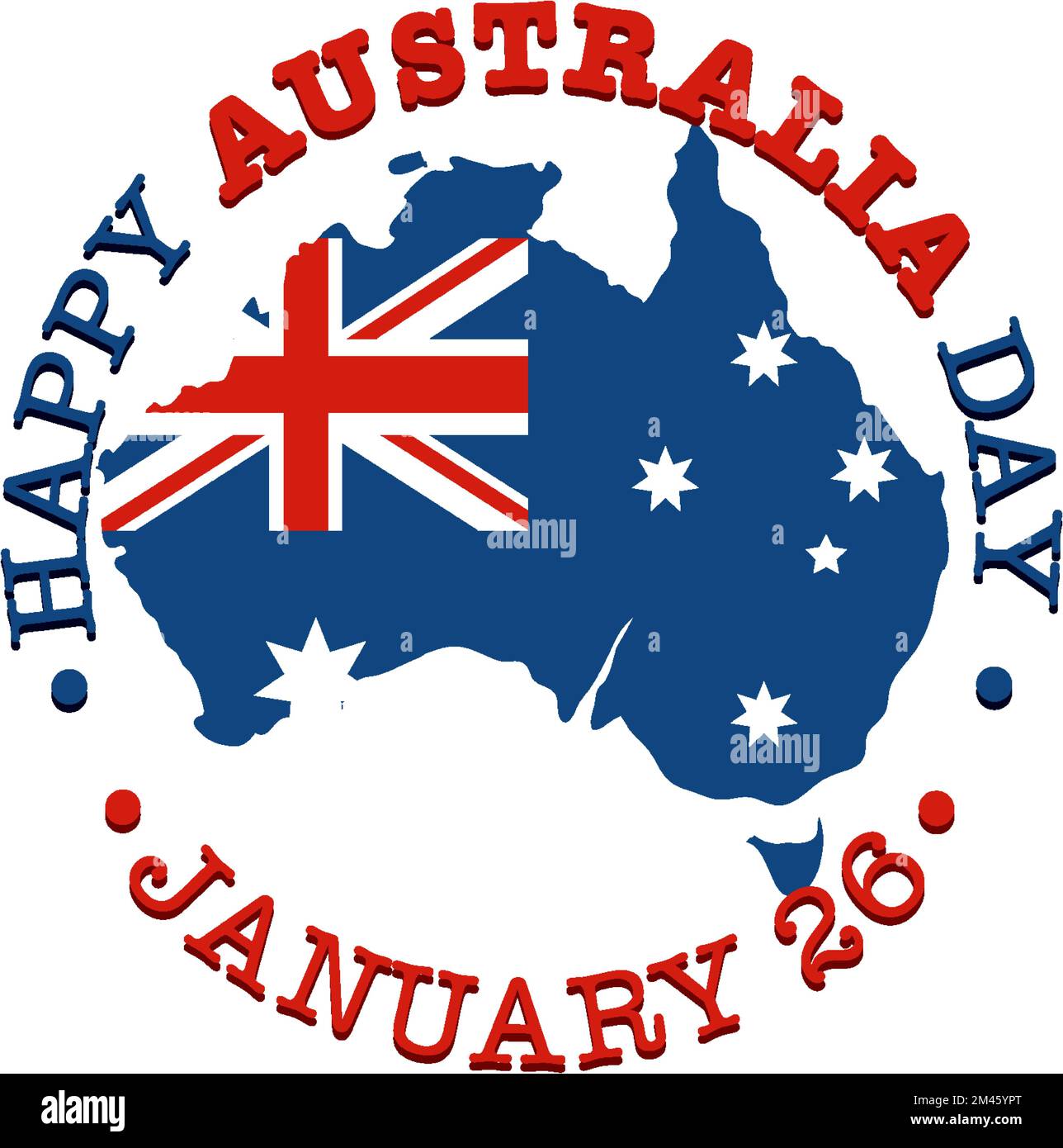 Happy Australia Day Banner Design illustration Stock Vector Image & Art ...