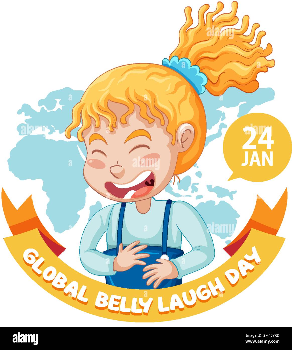 Global Belly Laugh Day Banner Design illustration Stock Vector Image ...