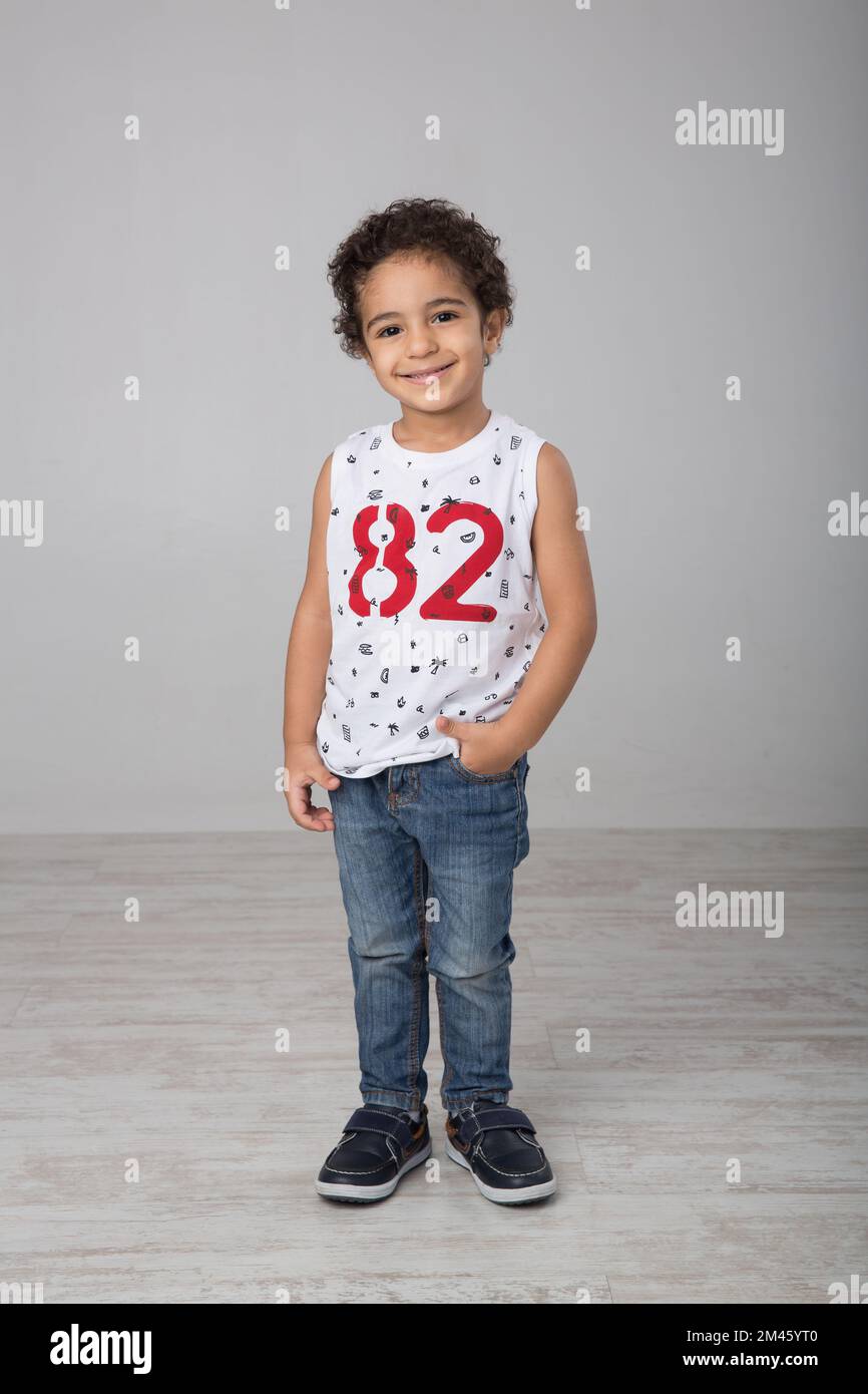Portrait of an expat arab boy Stock Photo - Alamy