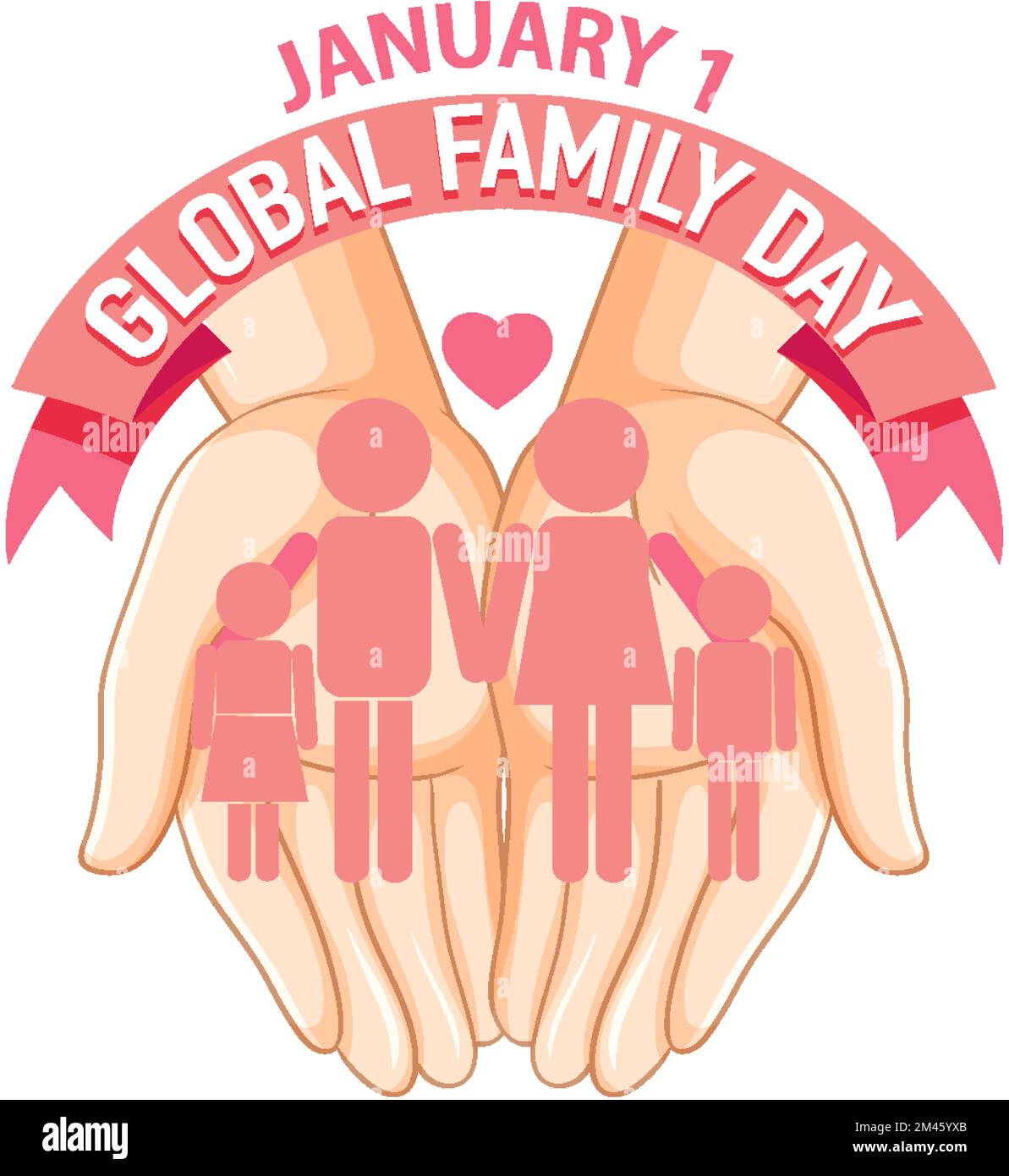 Global Family Day banner design illustration Stock Vector Image & Art ...