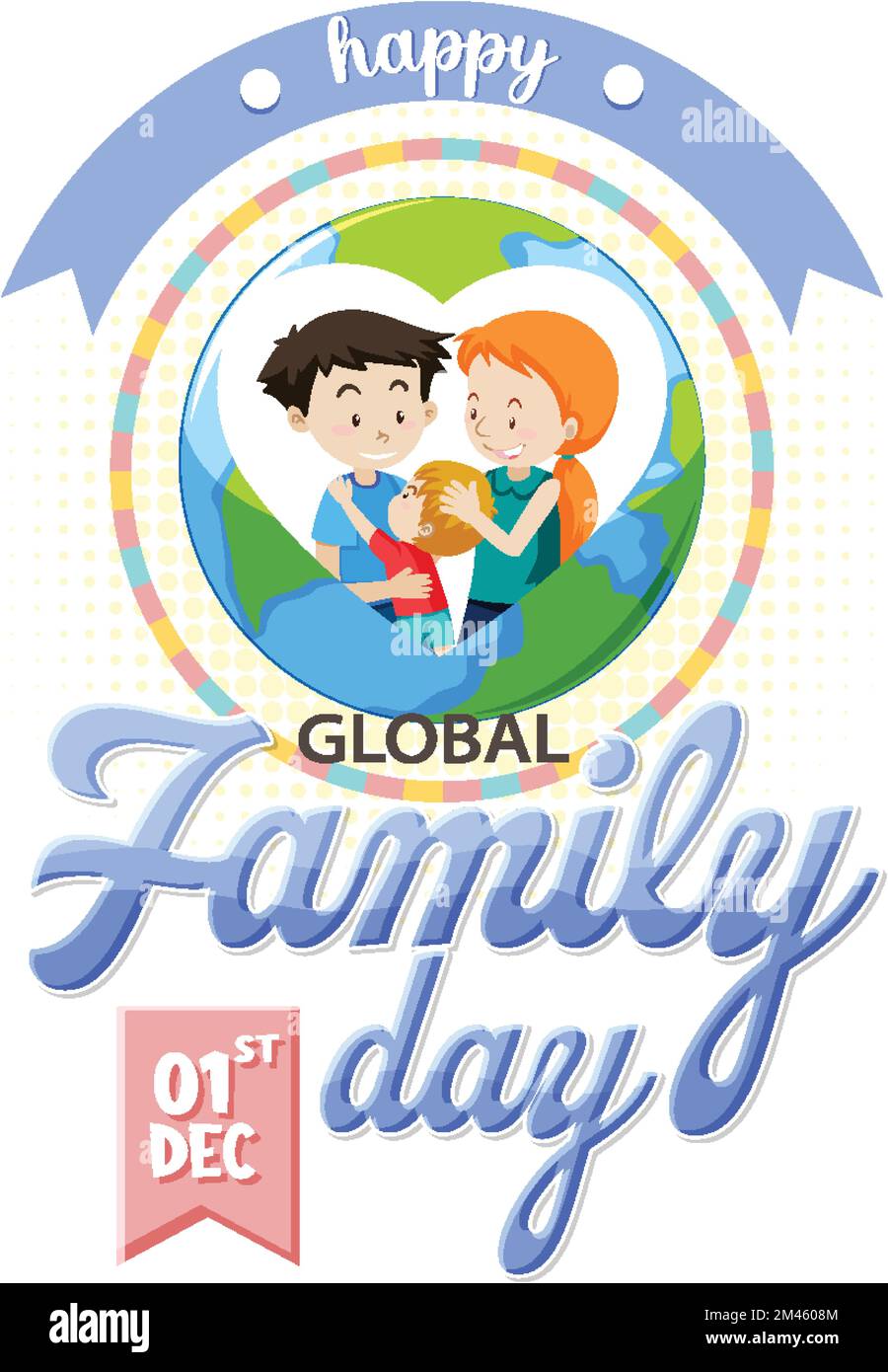 Global Family Day Baner Design illustration Stock Vector Image & Art ...