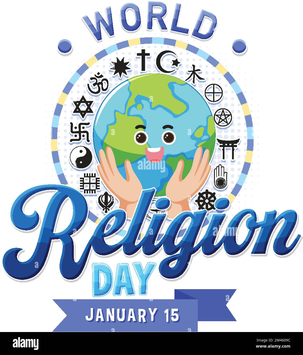World Religion Day Banner Design illustration Stock Vector Image & Art ...