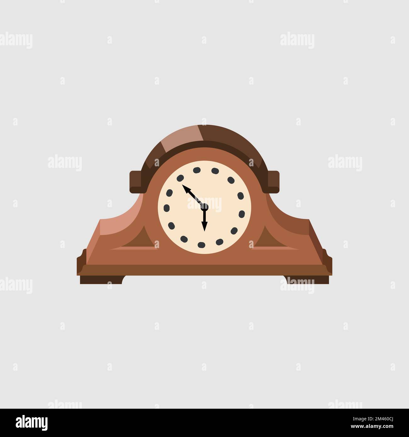 Antique Clock icon, Antique, Flat Style. - Vector Stock Vector Image ...