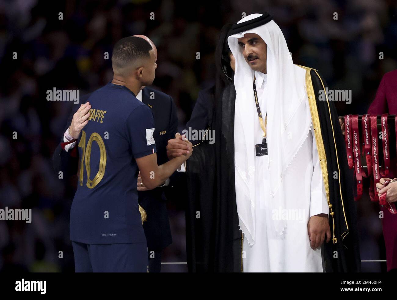 Kylian mbappe world cup trophy hi-res stock photography and images - Alamy