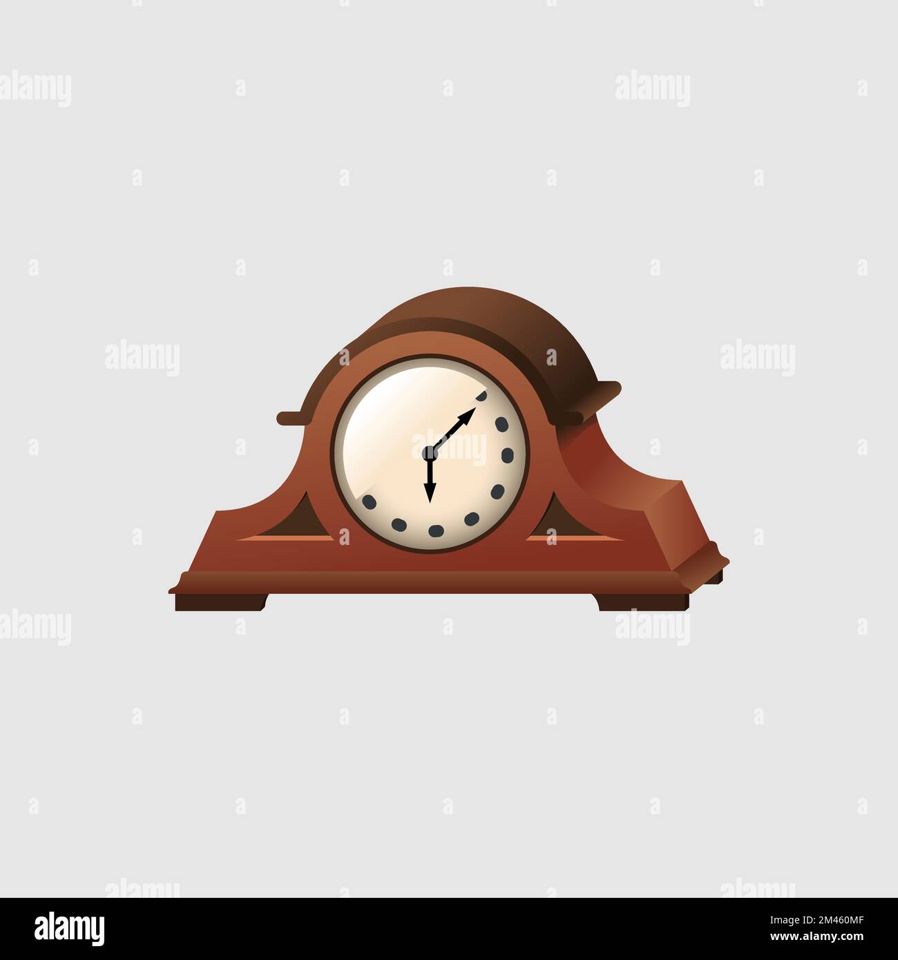Antique Clock icon, Antique, Flat Style. - Vector Stock Vector Image ...