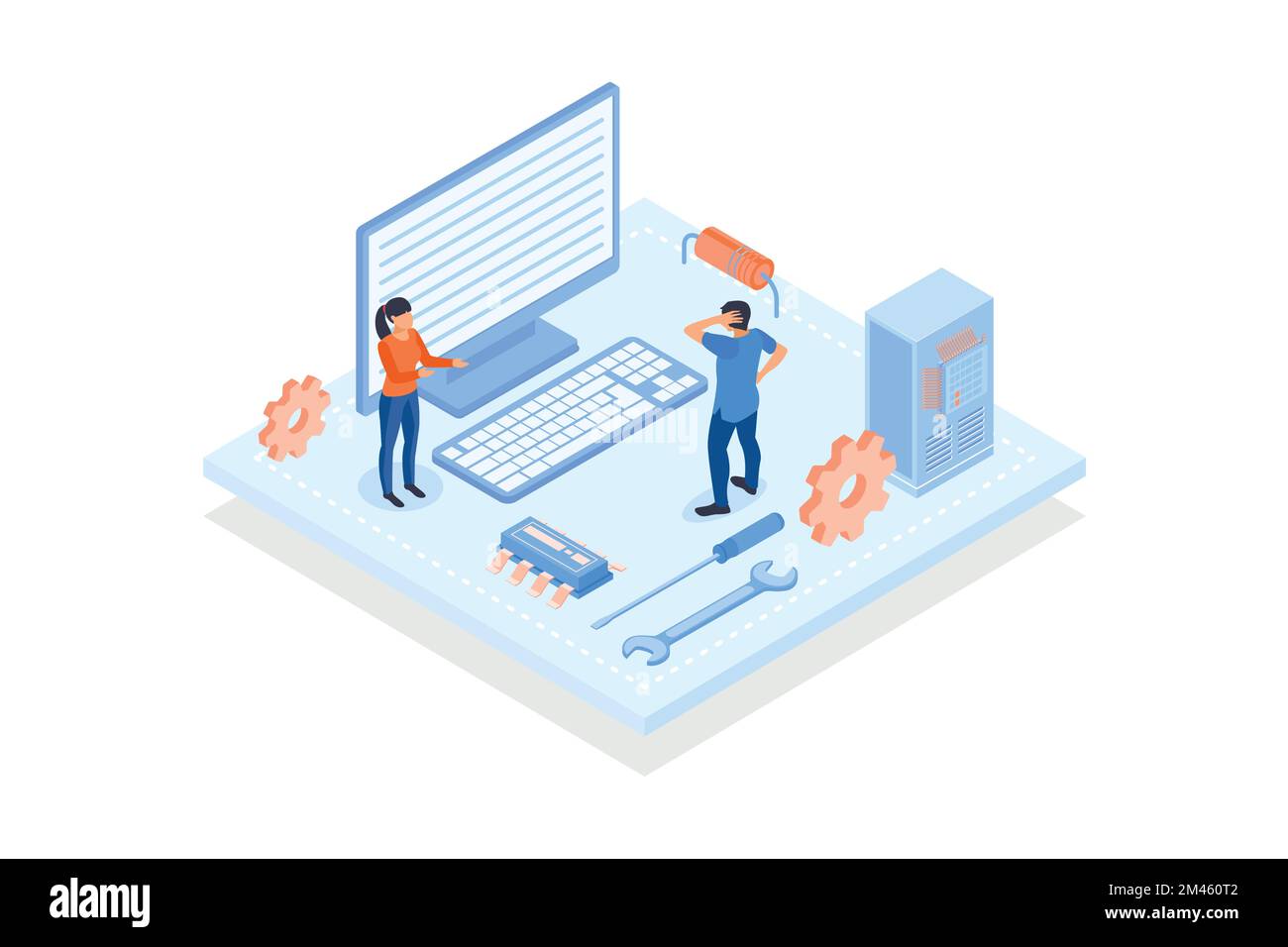 Website maintenance hi Stock Vector Images - Alamy