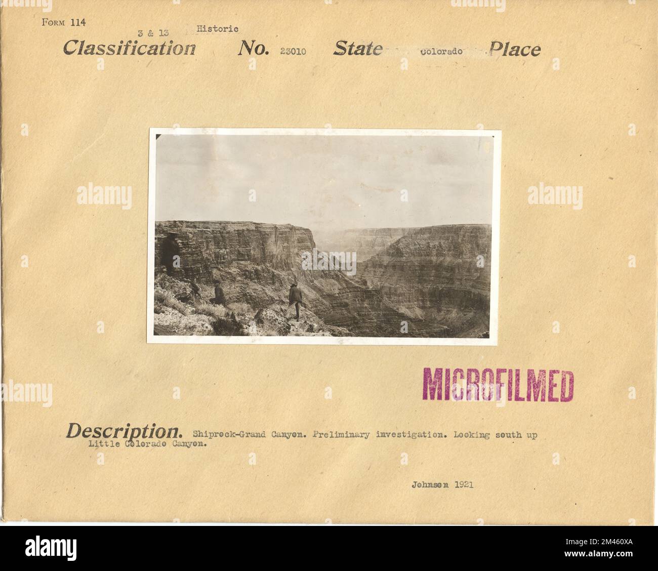Shiprock-Grand Canyon, Preliminary Investigation, Looking South Up ...