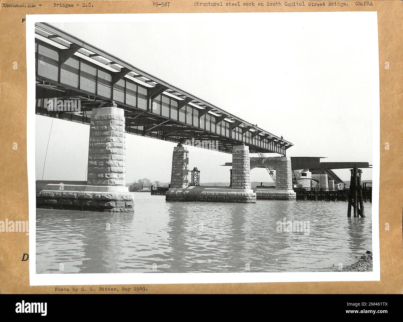 Structural Steel Work on South Capitol Street Bridge. Original caption ...