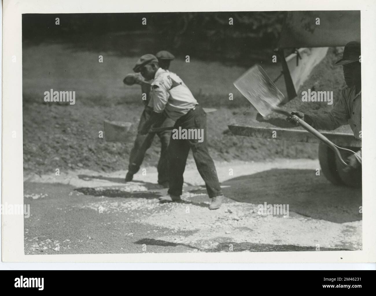 White House Grounds, Gravel, DC. Original caption: White House Grounds ...