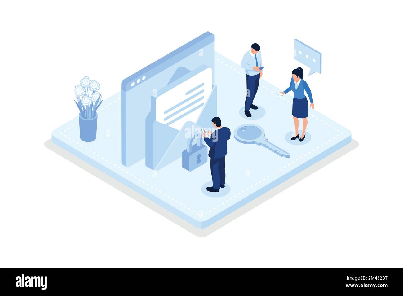 Characters using Cyber Security Services to Protect Personal Data ...