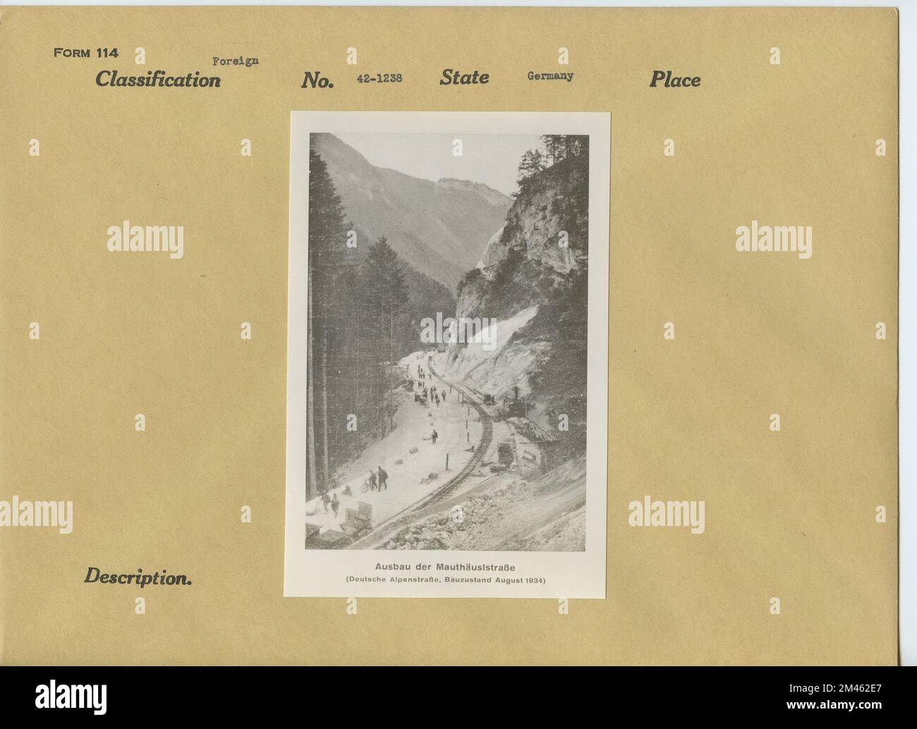 Expansion of the toll road, German Alpine Road under construction ...
