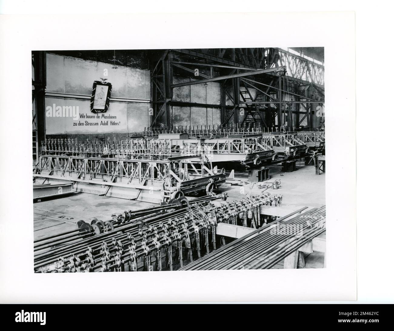Road Construction Equipment and Crew at Work. State: Germany Stock ...
