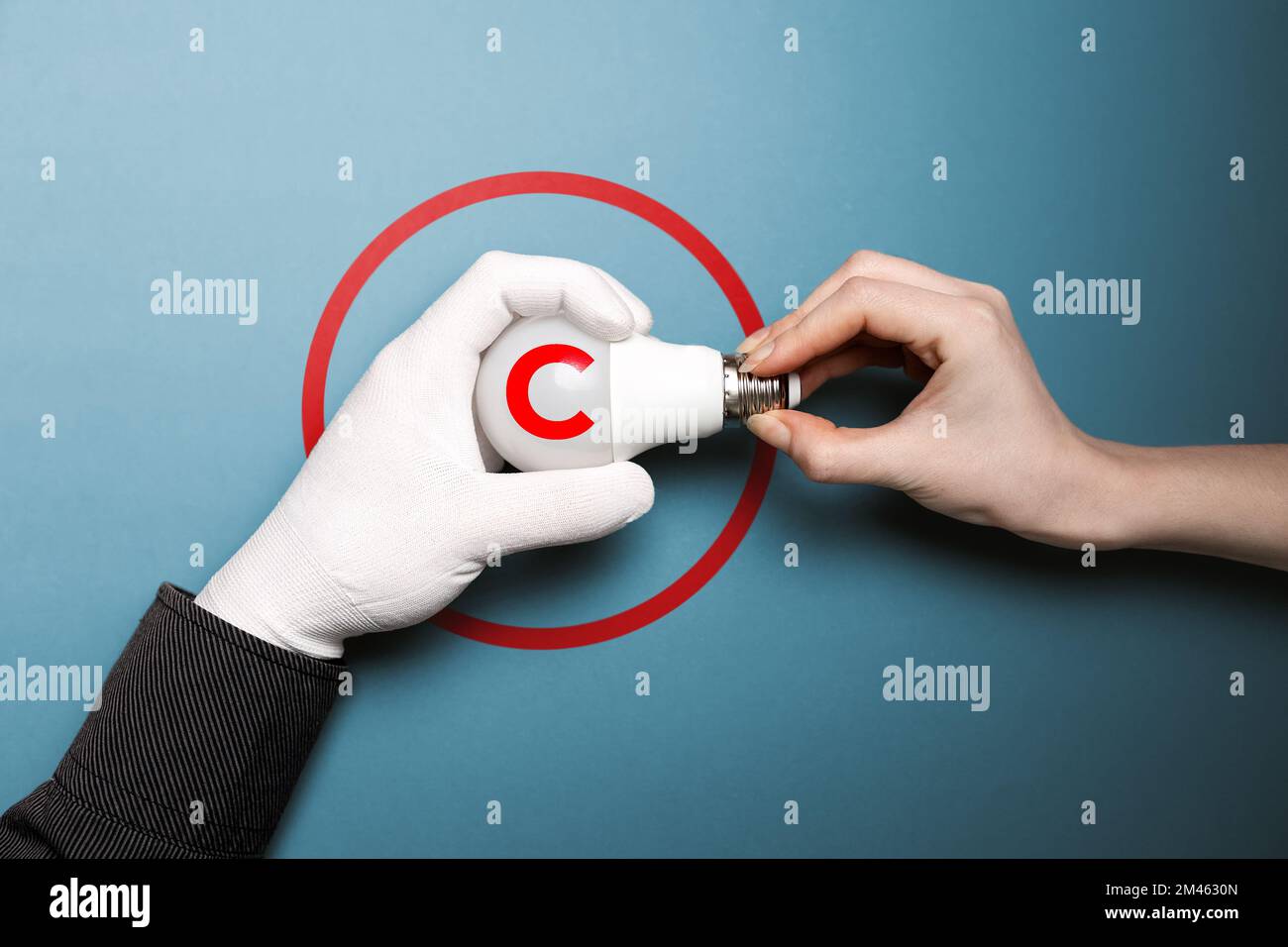 International Intellectual Property Day. A white-gloved hand takes the ...