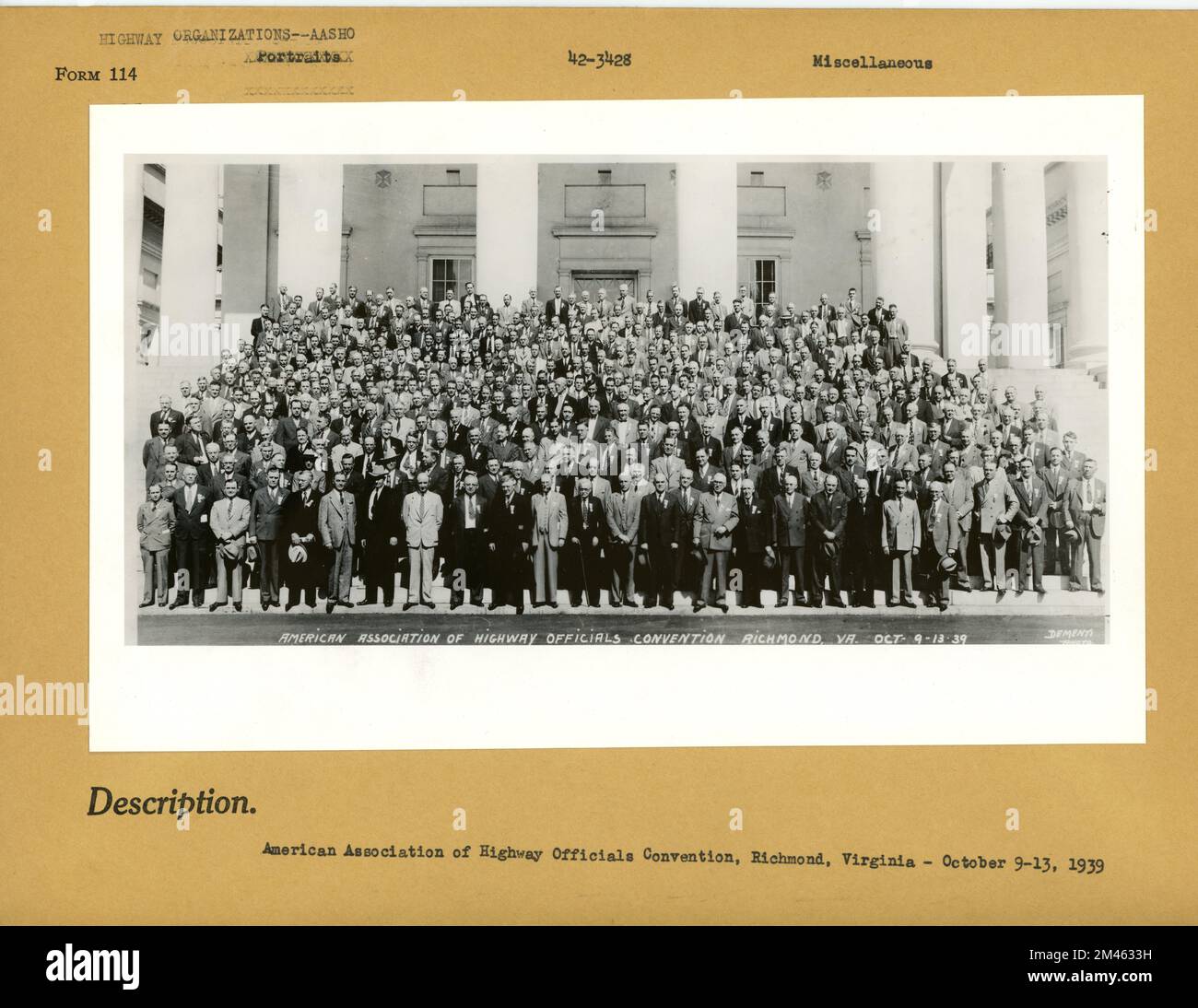 Attendees of American Association of Highway Officials Convention ...