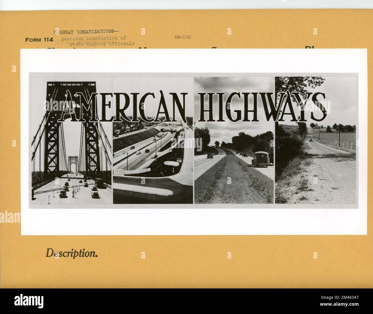"American Highways" poster. Original caption: American Association of ...