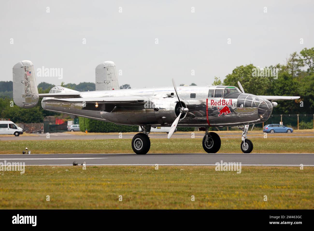 Red Bull North-American B-25 Mitchell at the Royal International Air ...