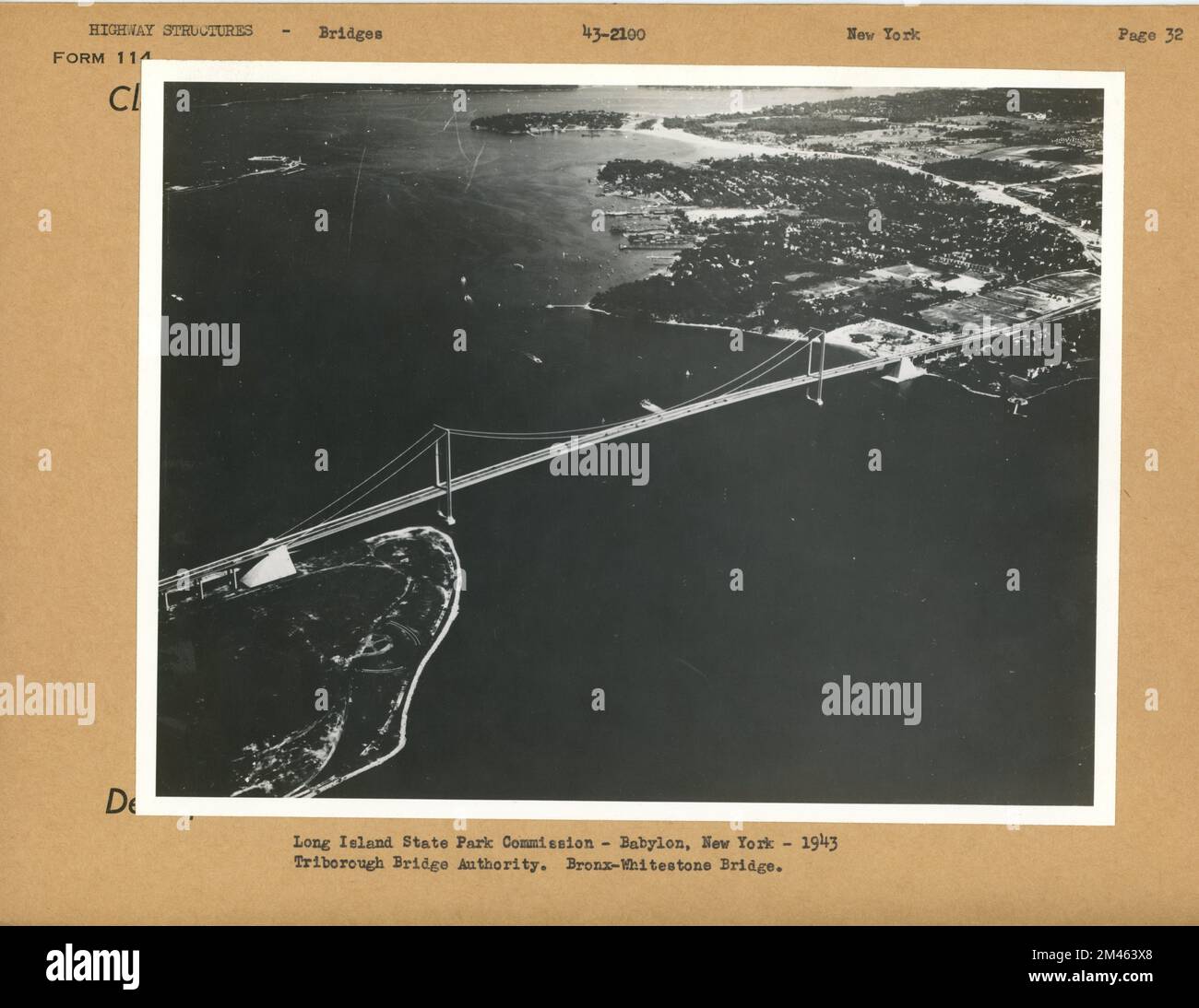 Bronx-Whitestone Bridge. Original caption: Bronx-Whitestone Bridge ...
