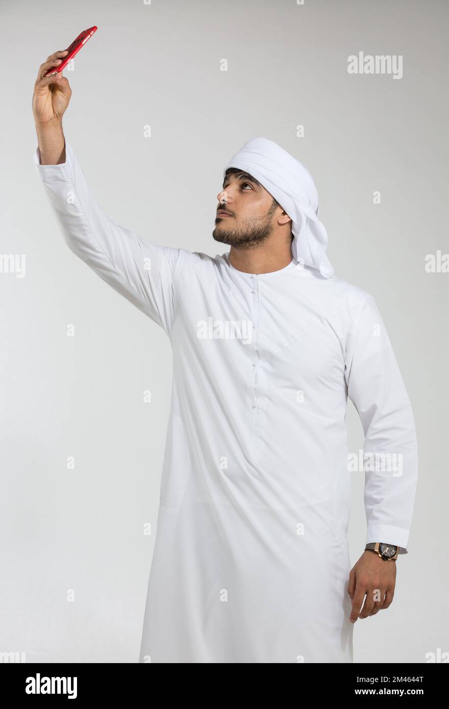 Young arab man selfie hi-res stock photography and images - Alamy