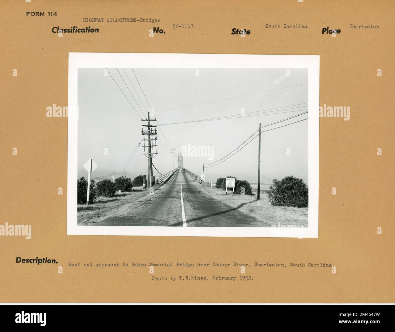 East end approach to Grace Memorial Bridge over Cooper River ...
