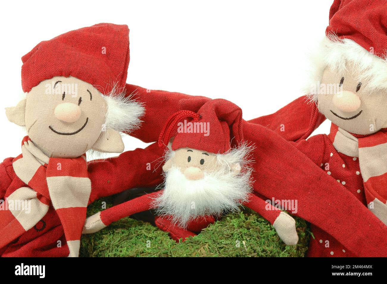 Santa family together Stock Photo - Alamy