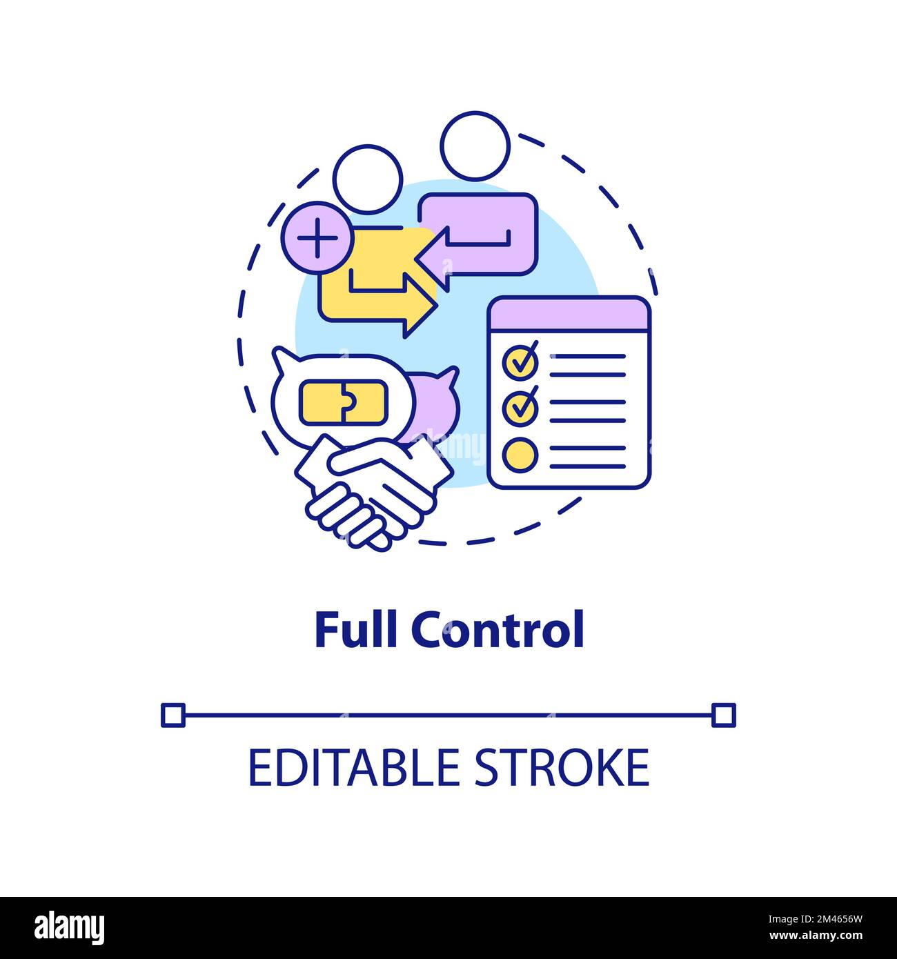 Full control concept icon Stock Vector Image & Art - Alamy