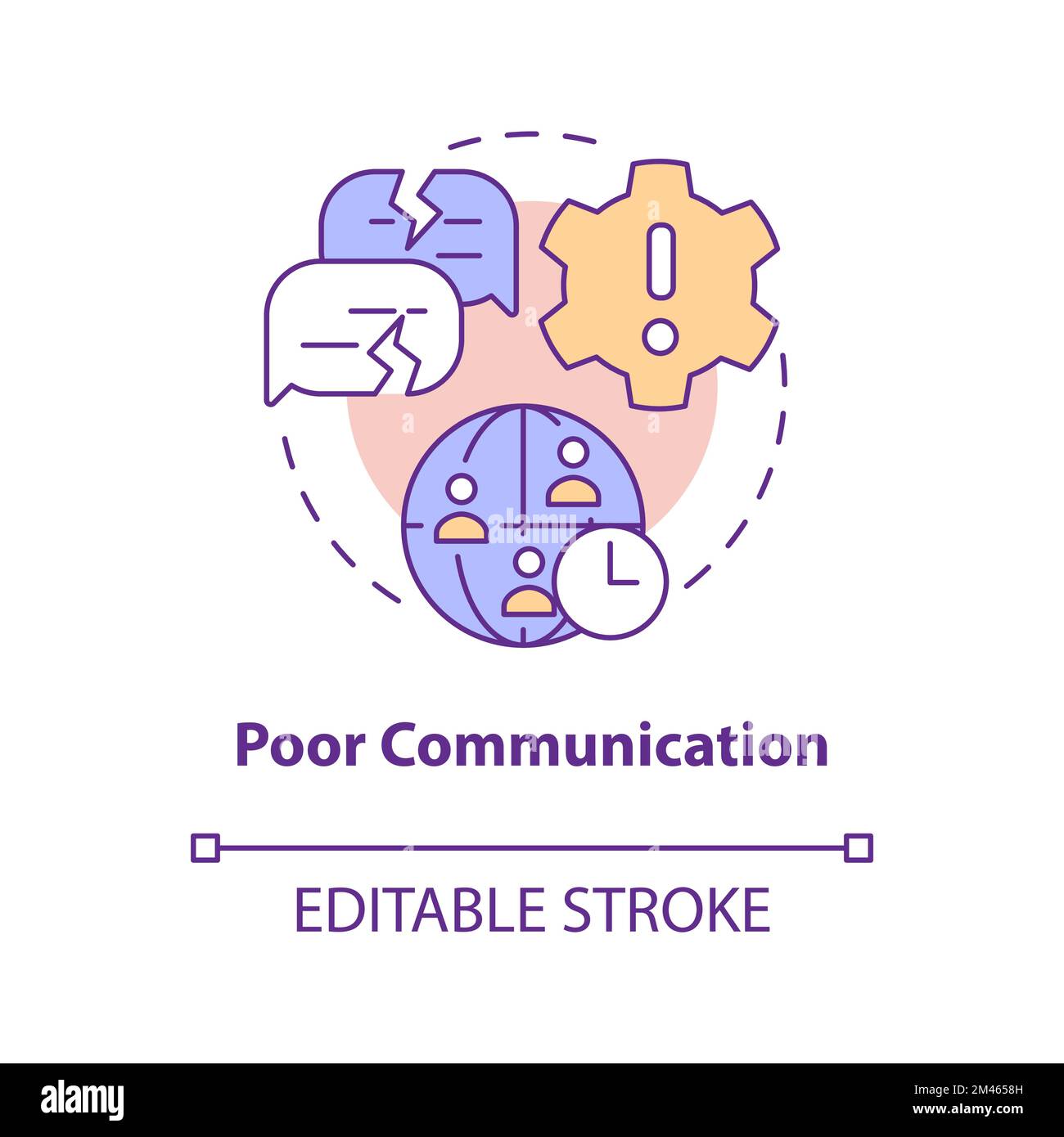 Poor communication concept icon Stock Vector Image & Art - Alamy